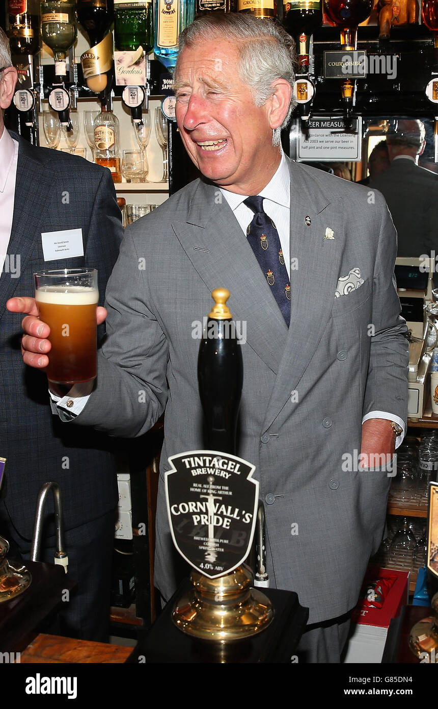 Royal visit to Cornwall Stock Photo - Alamy