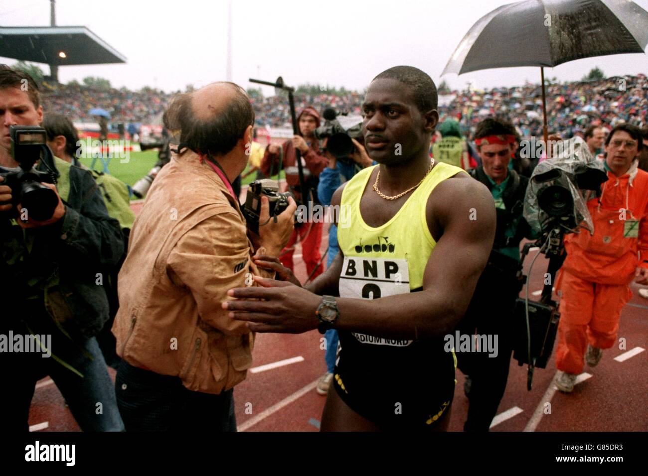 Canada's Ben Johnson after finishing 7th in his first meeting since the ...