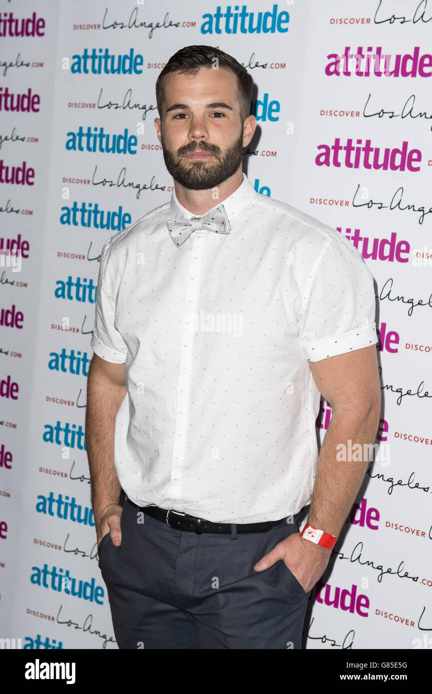 Winner Simon Dunn, attending the Attitude Hot 100 summer party, at the ...