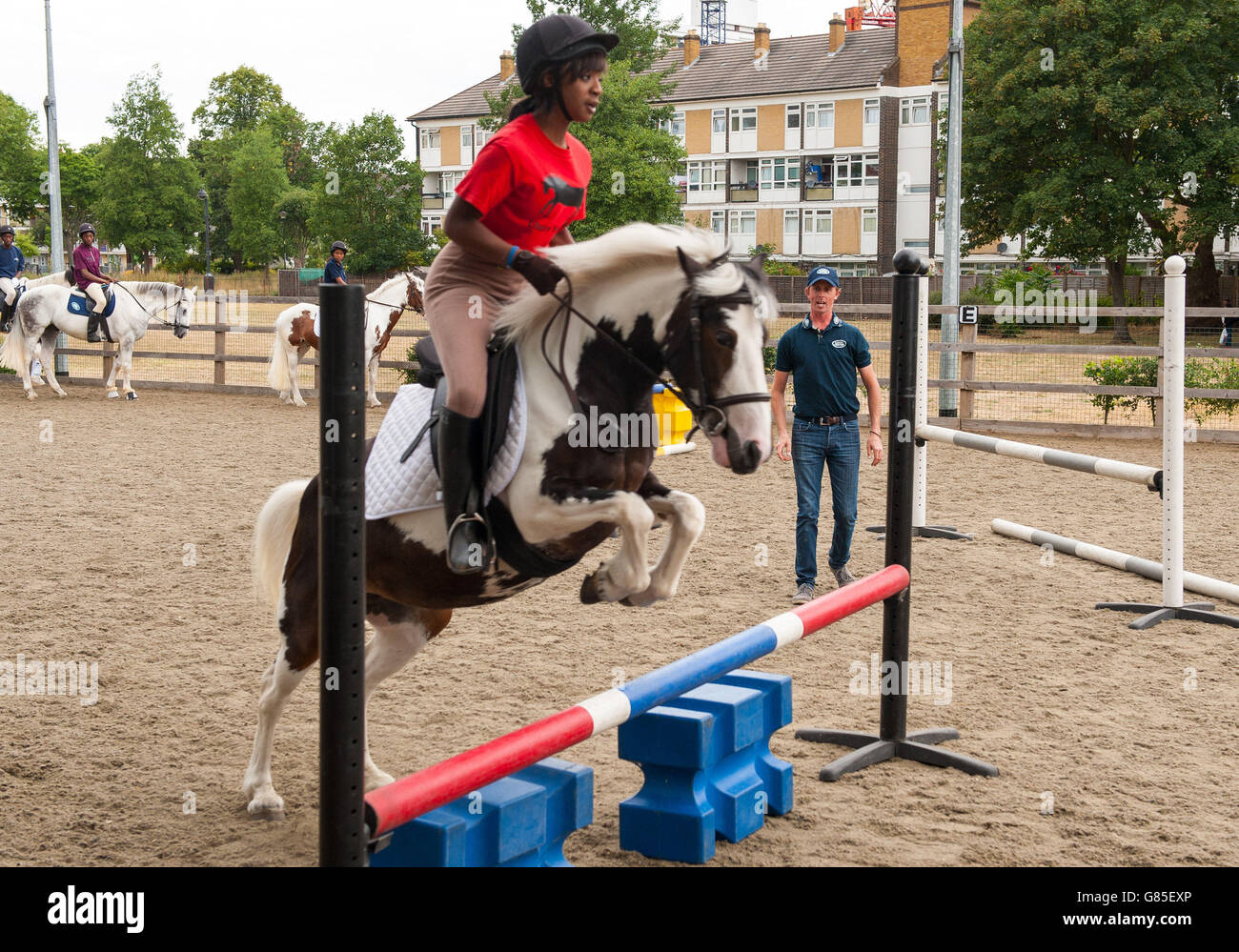 Olympic show jumping gold medallist Ben Maher is seen with Shavae ...