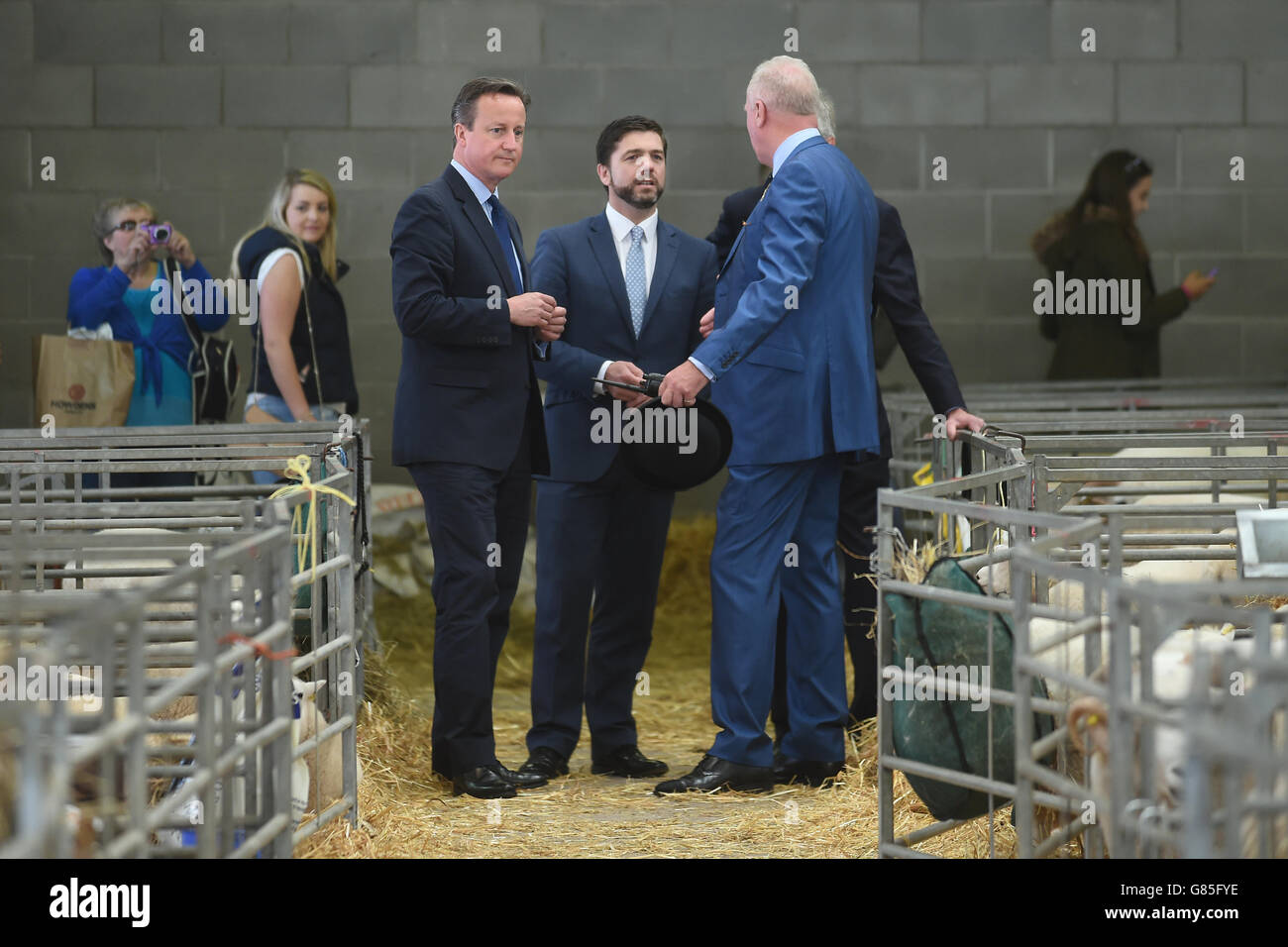 Prime Minister visits the Royal Welsh Show Stock Photo - Alamy