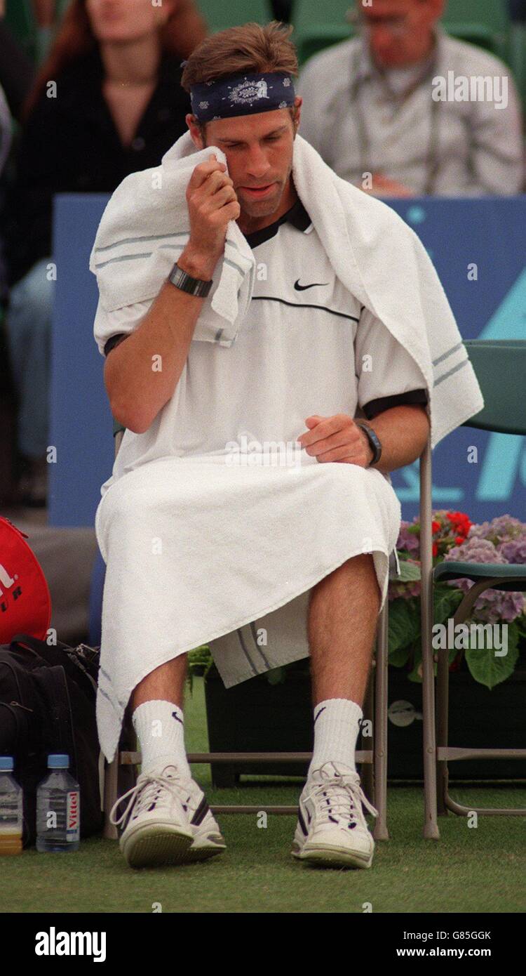 Tennis - Nottingham Open. Greg Rusedski Stock Photo - Alamy