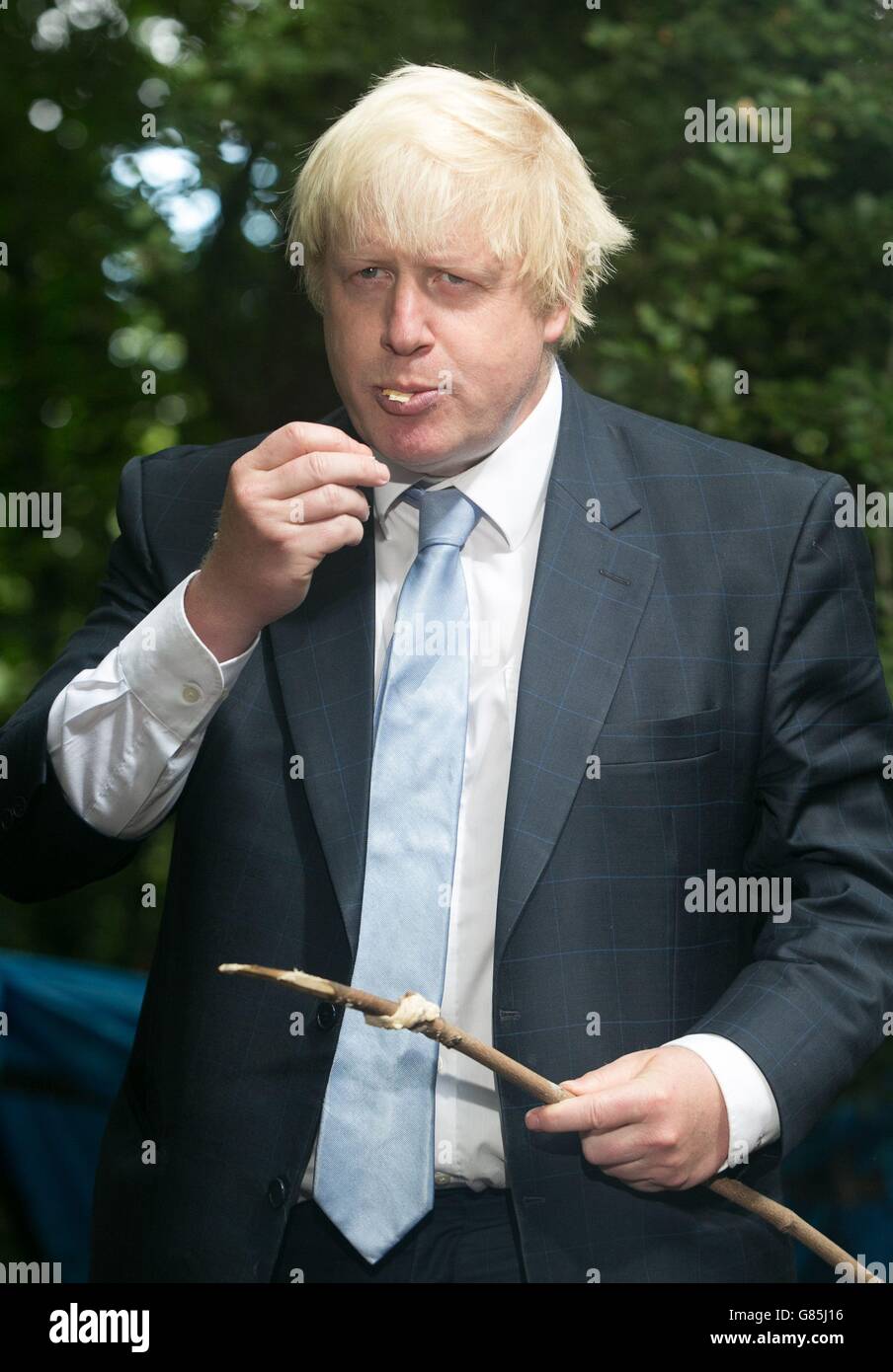 Boris Johnson visit to Wide Horizons Environment Centre Stock Photo - Alamy