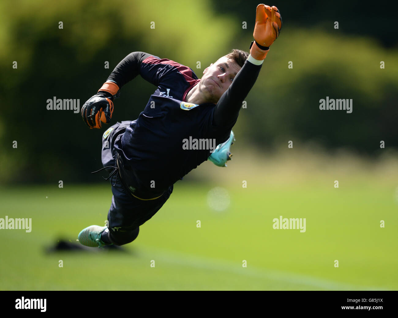 Connor Mitchell of Burnley Football Club during a training session at ...