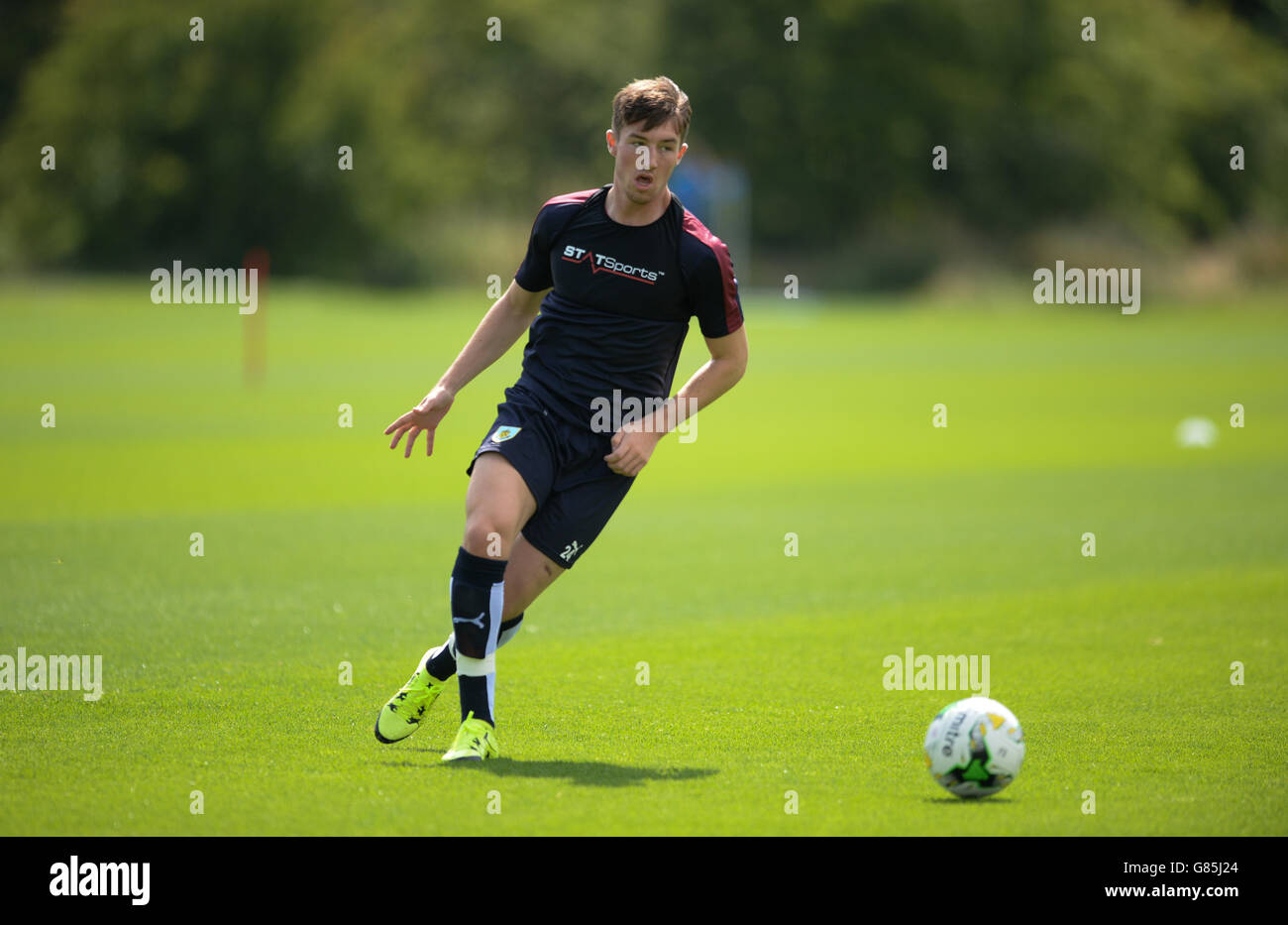 Chris Long of Burnley Football Club during a training session at ...