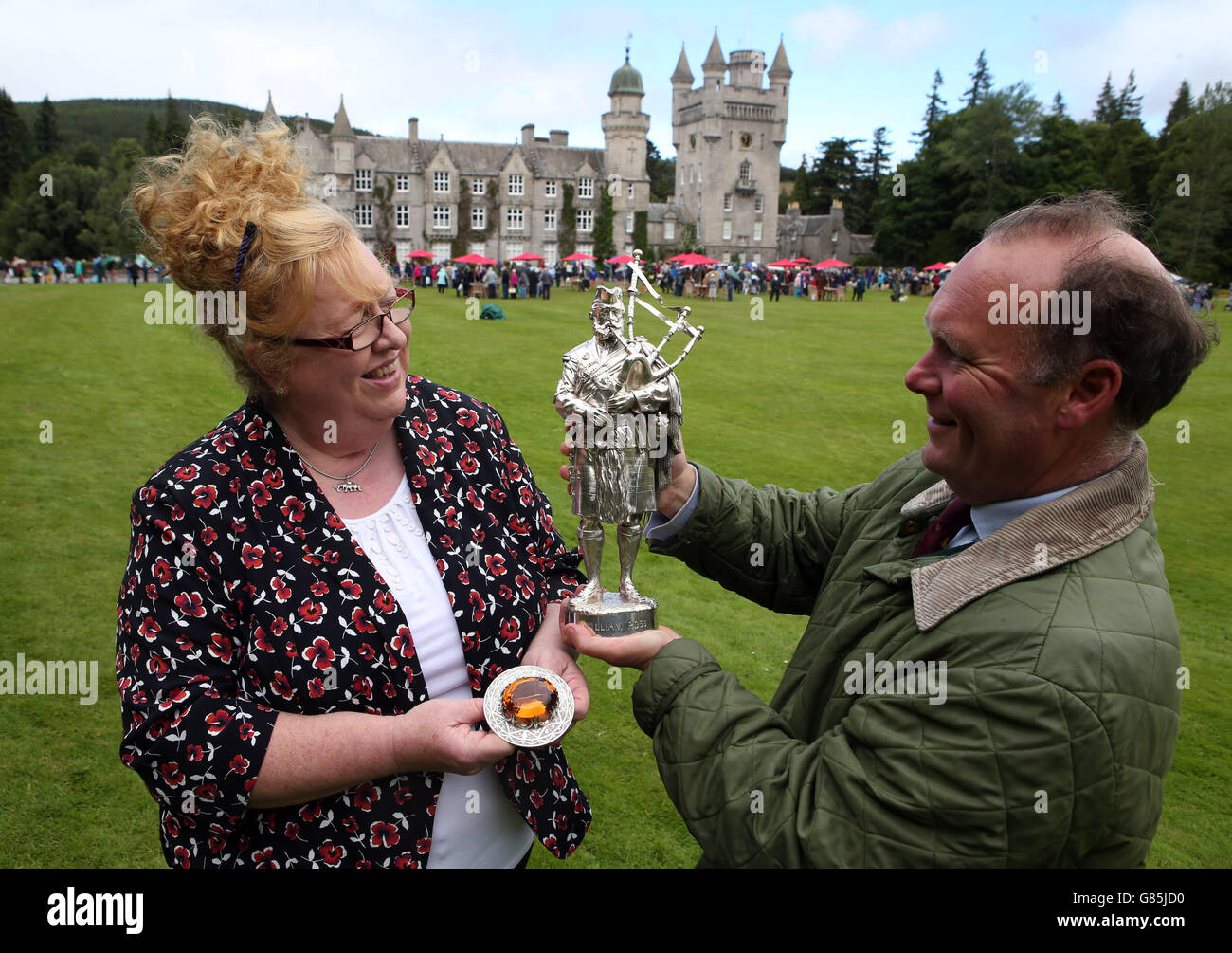Richard Gledson holds a Silver on Bronze by Boehm of William Ross and ...
