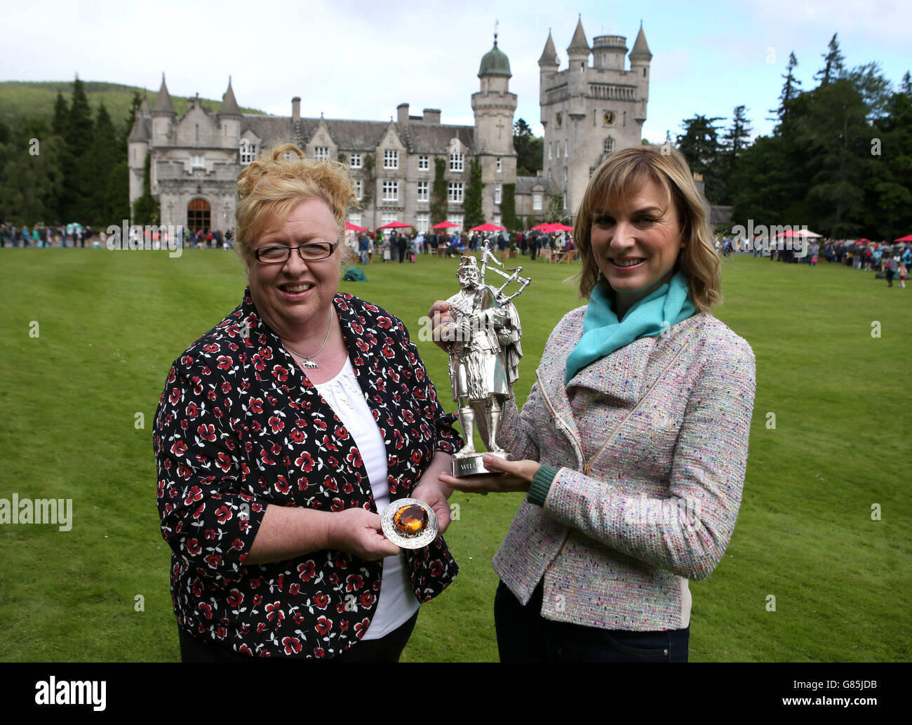 BBC Antiques Roadshow presenter Fiona Bruce holds a Silver on Bronze by ...