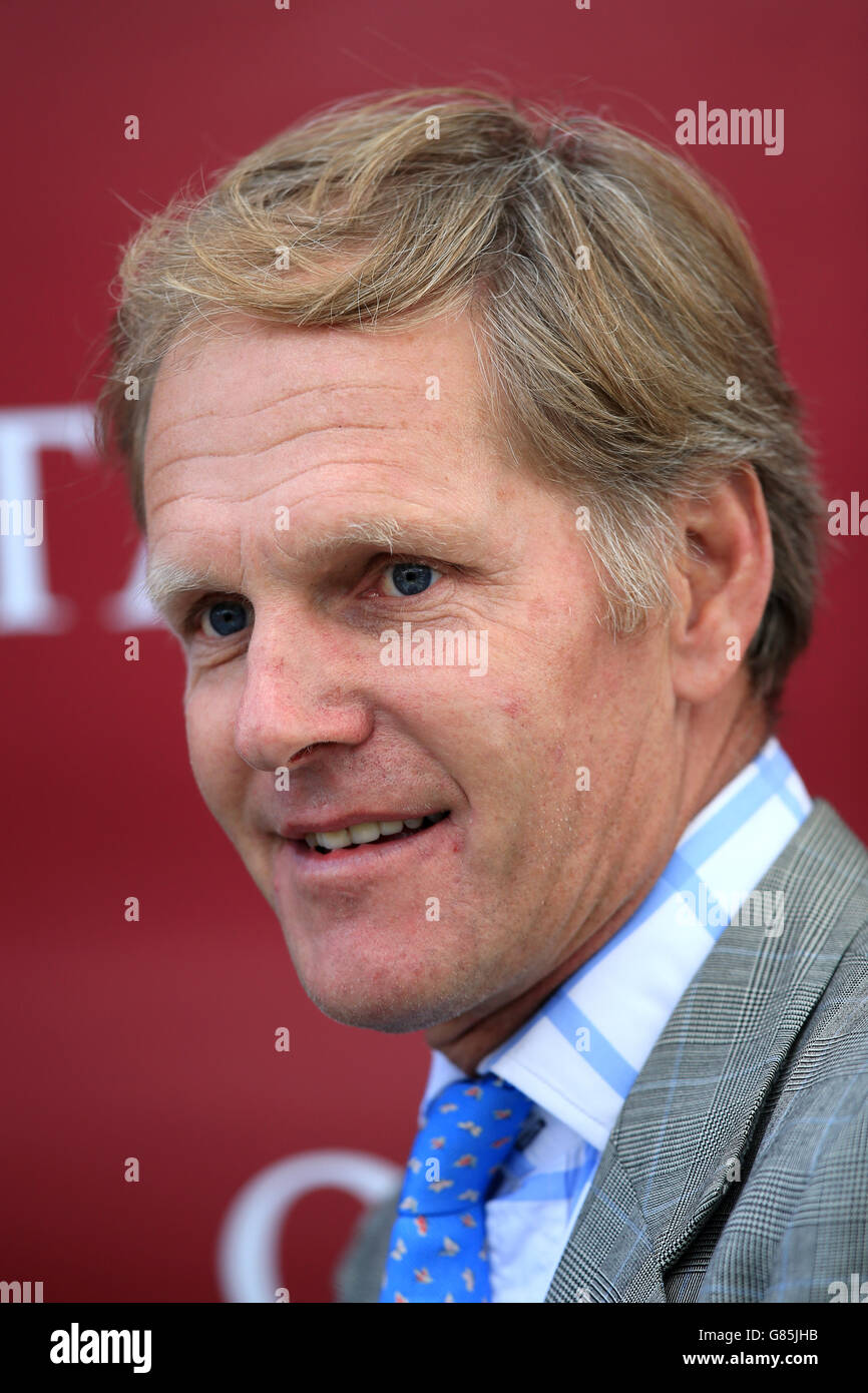 Trainer Michael Bell during the presentation ceremony after Big Orange ...