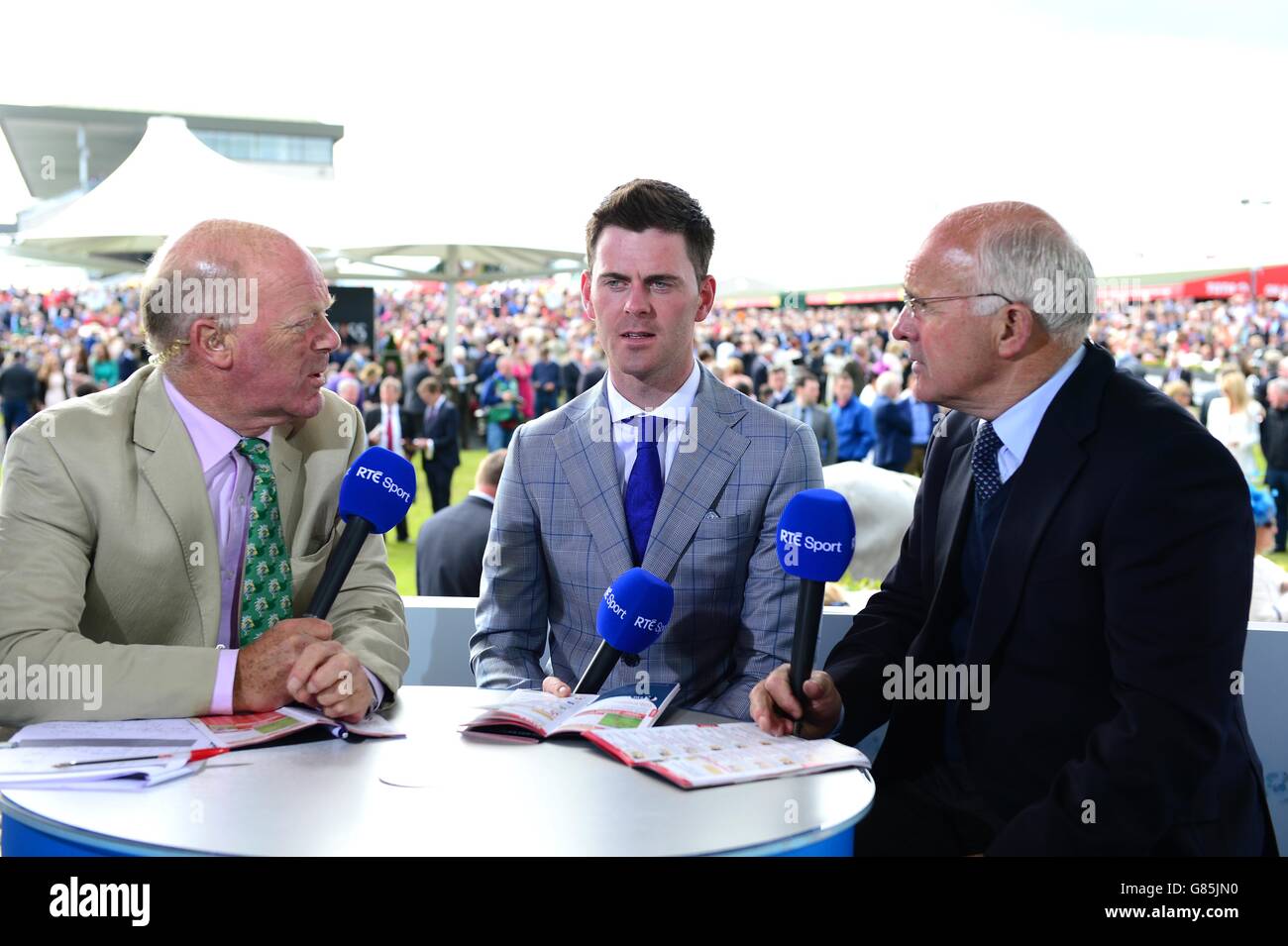 Jockey Robbie McNamara on RTE Television with Robert Hall and Ted Walsh ...
