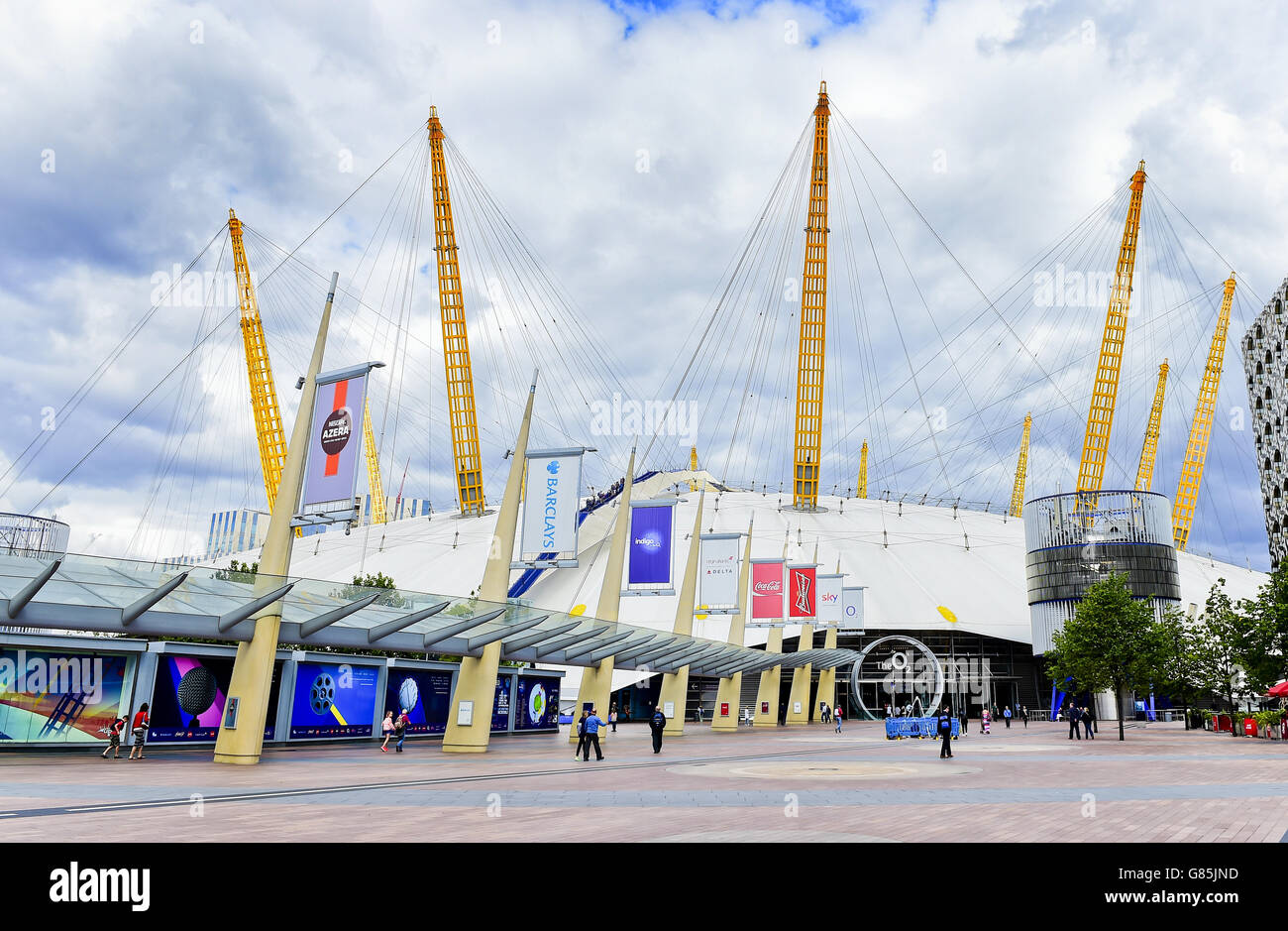 General view of The O2 arena, sometimes referred to as North Greenwich ...