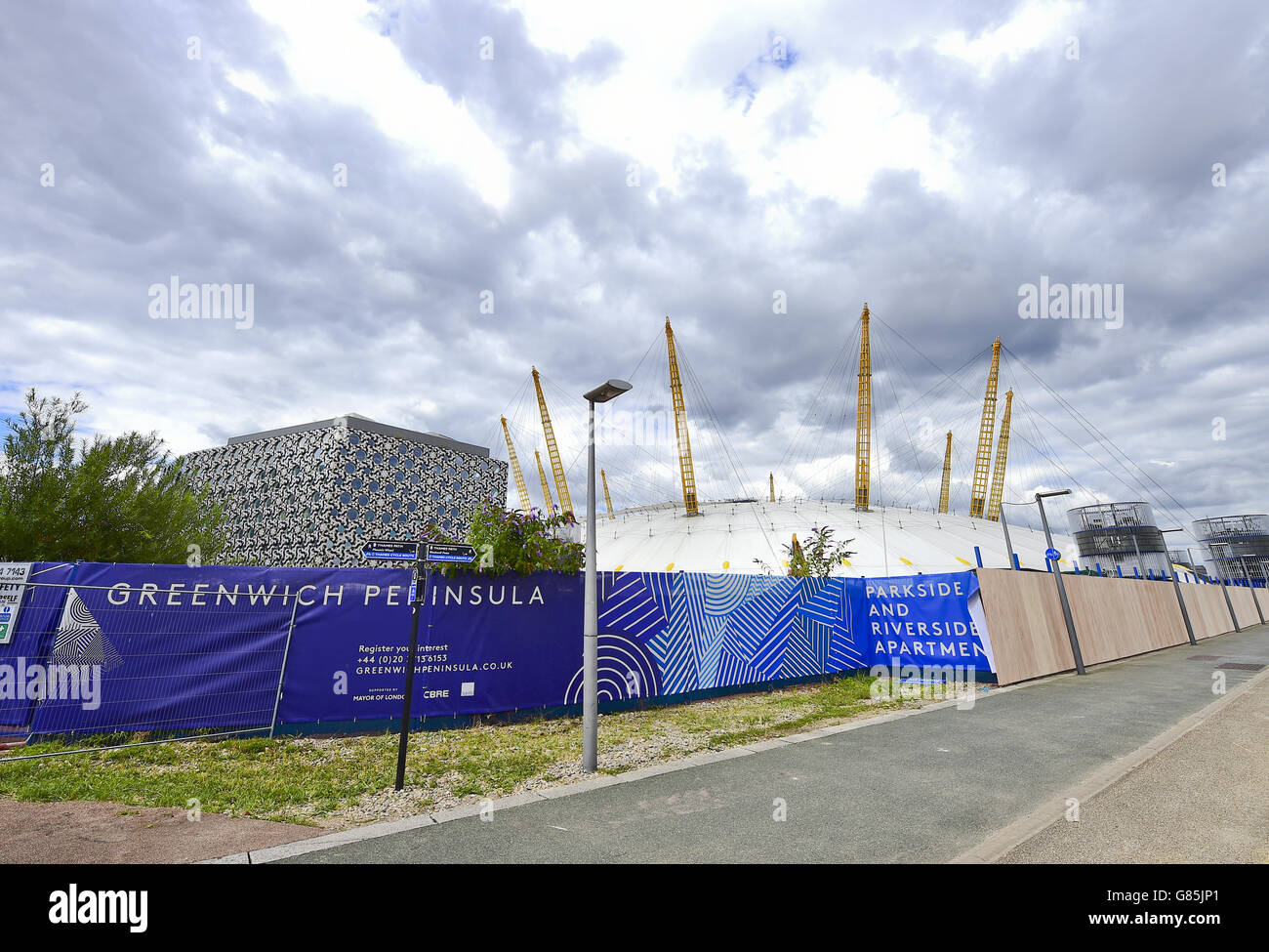 General view of The O2 arena, sometimes referred to as North Greenwich ...