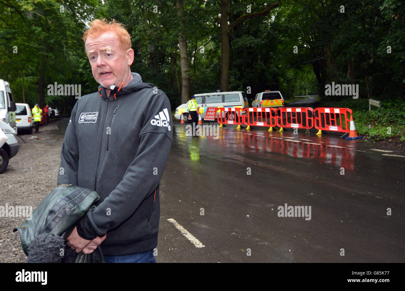 Oulton Park plane crash Stock Photo - Alamy