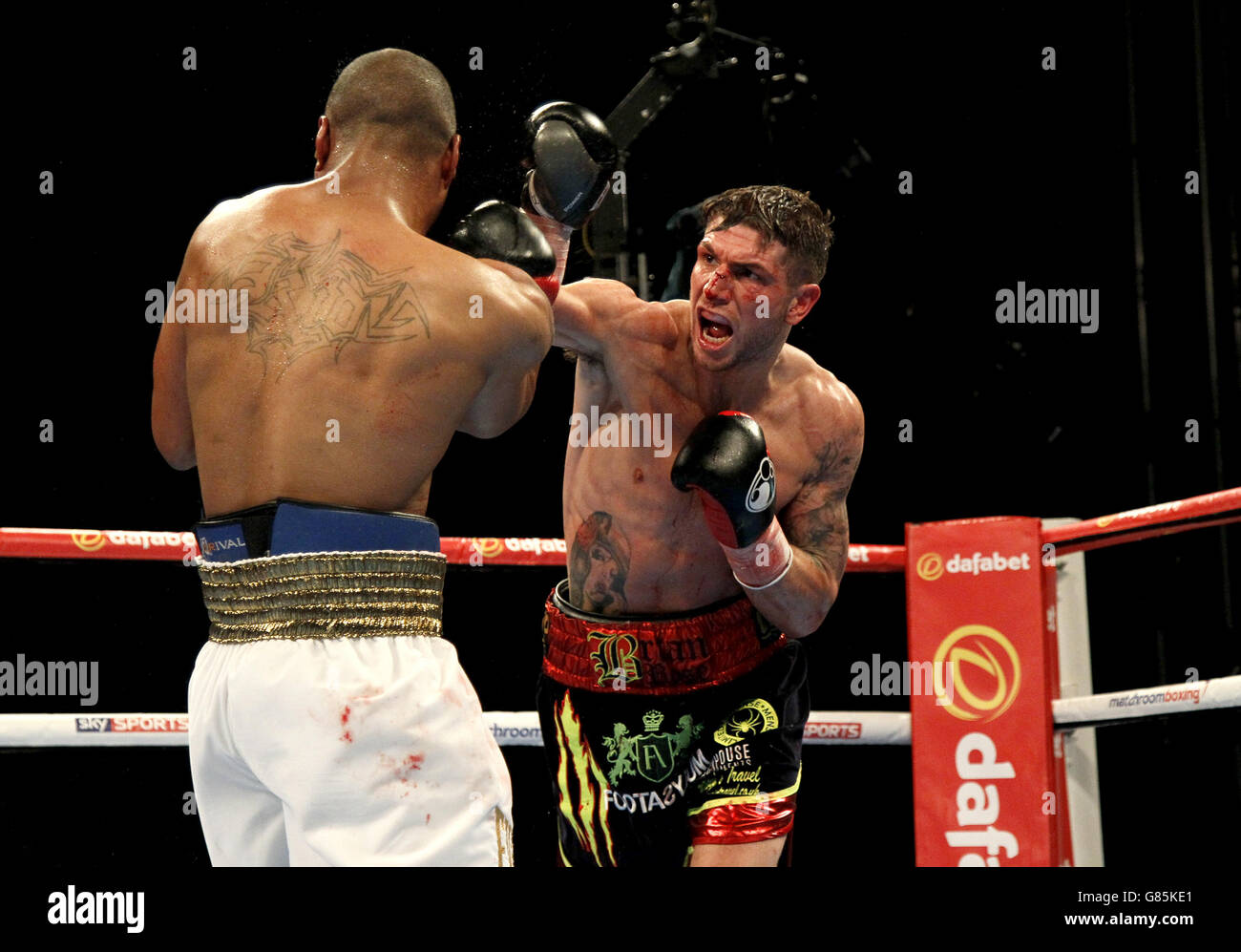 Brian Rose (rightt) in action against Carson Jones during there Light ...