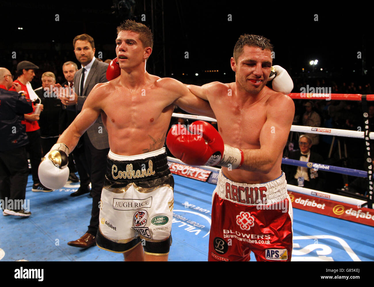 Luke Campbell (left ) and Tommy Coyle after there Vacant WBC ...