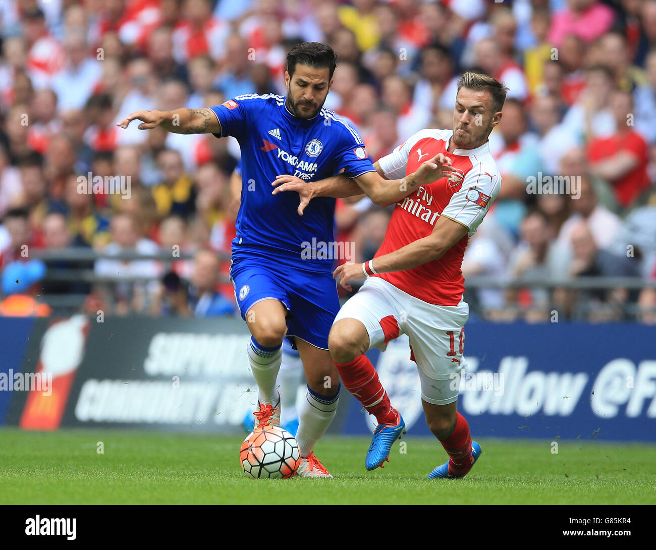 Chelseas cesc fabregas fa community shield wembley stadium hi-res stock ...