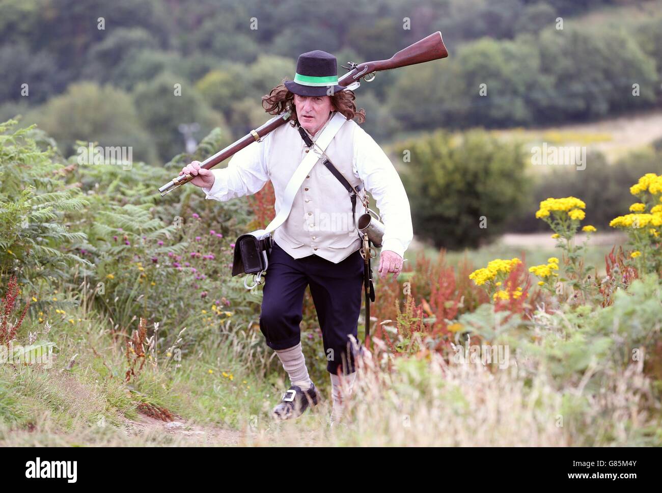 Photo. Ken Hayes from the Lord Edwards Own re-enactment group during ...