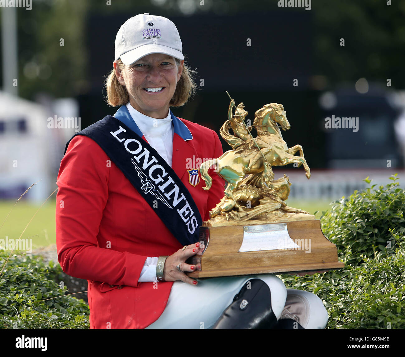 USA's Elizabeth Madden won the Longines King George V Gold Cup during ...