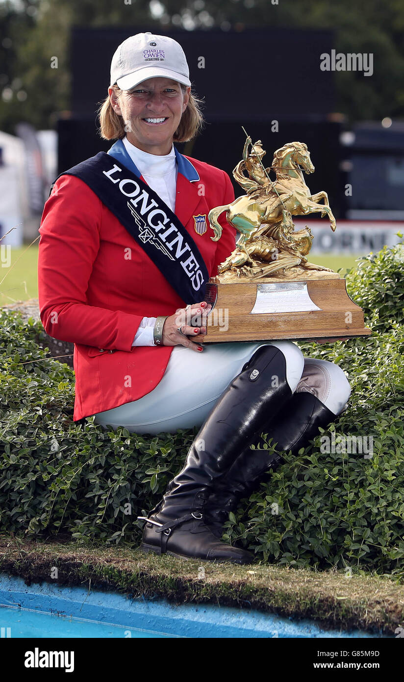 USA's Elizabeth Madden won the Longines King George V Gold Cup during ...