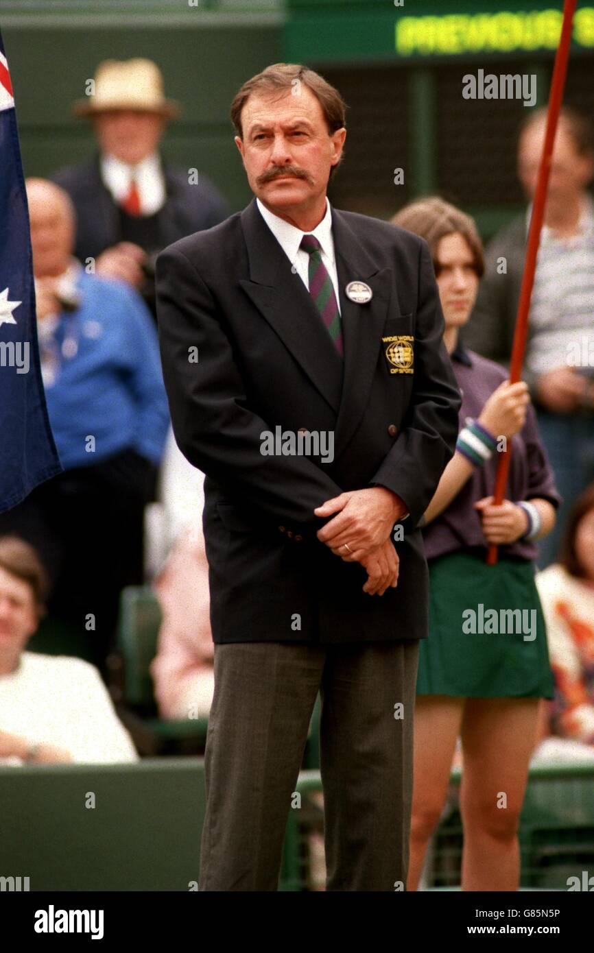 Tennis - Wimbledon Day one. John Newcombe Stock Photo - Alamy