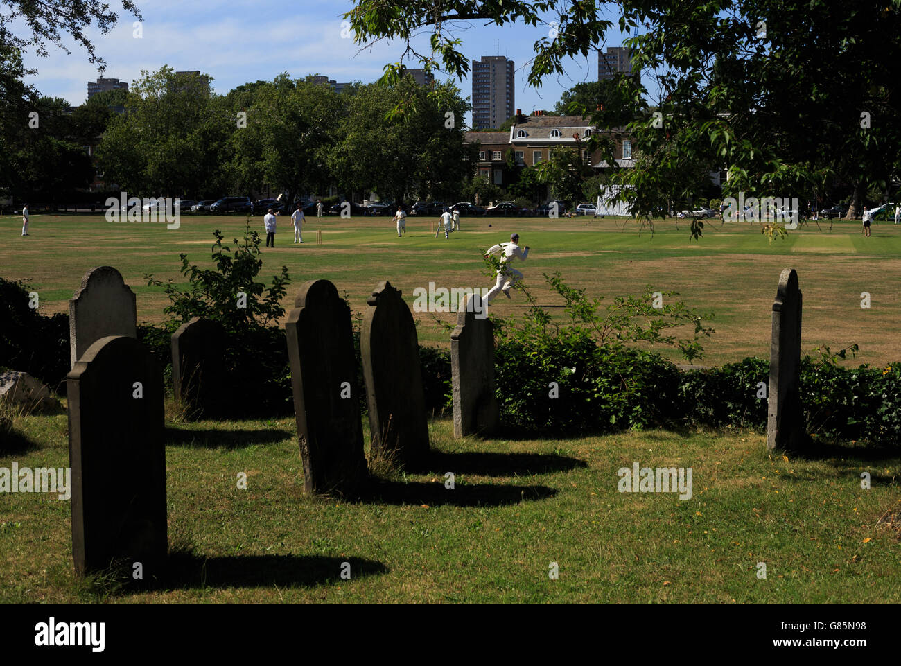 Cricket feature village cricket britain images grave grave yard ...