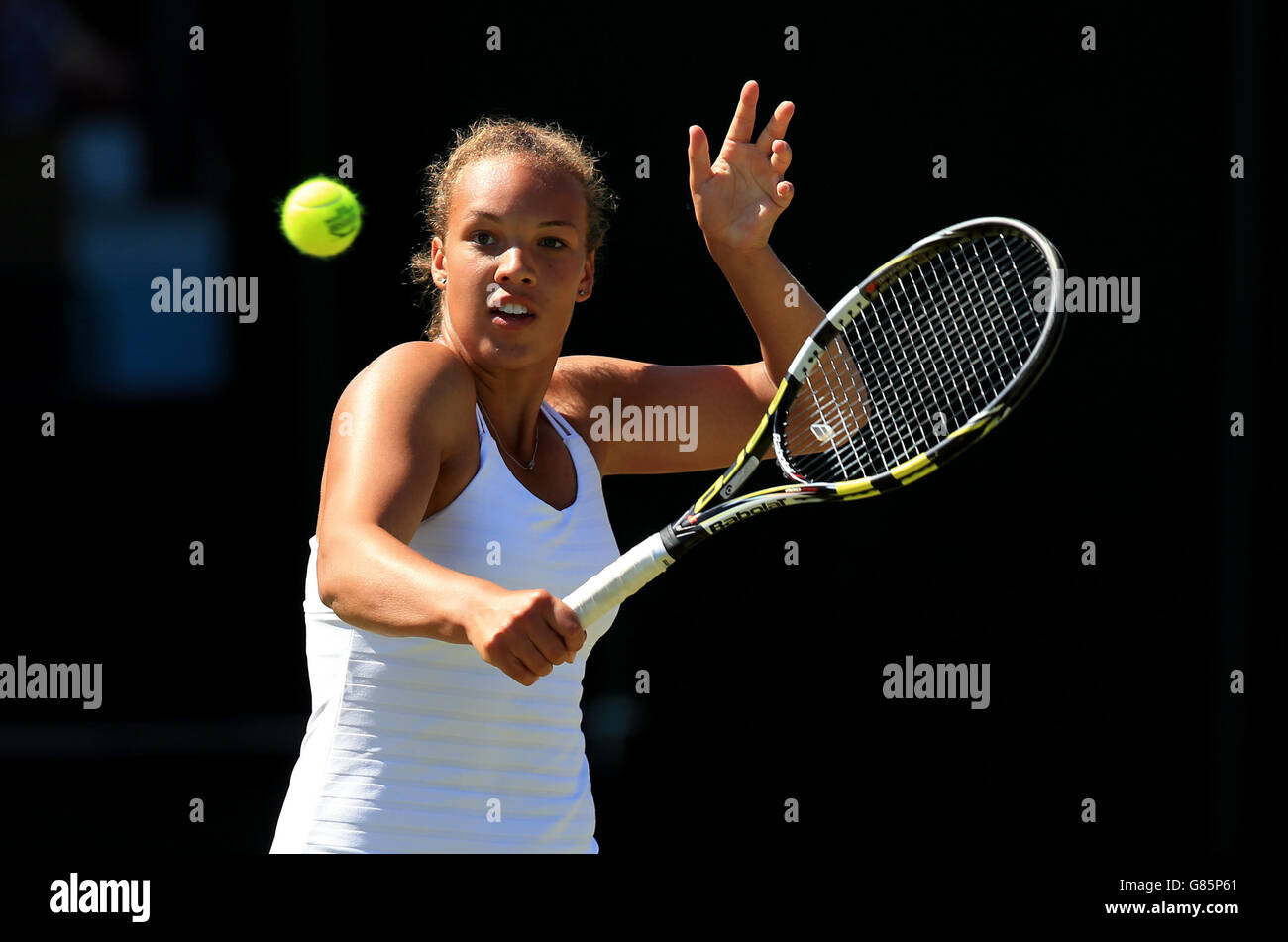 Freya Christie during her Doubles match with Anna Brogan on day Eleven ...