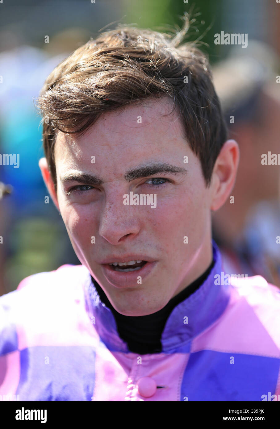 Jockey James Doyle after riding Amazing Maria to victory in The Qipco ...