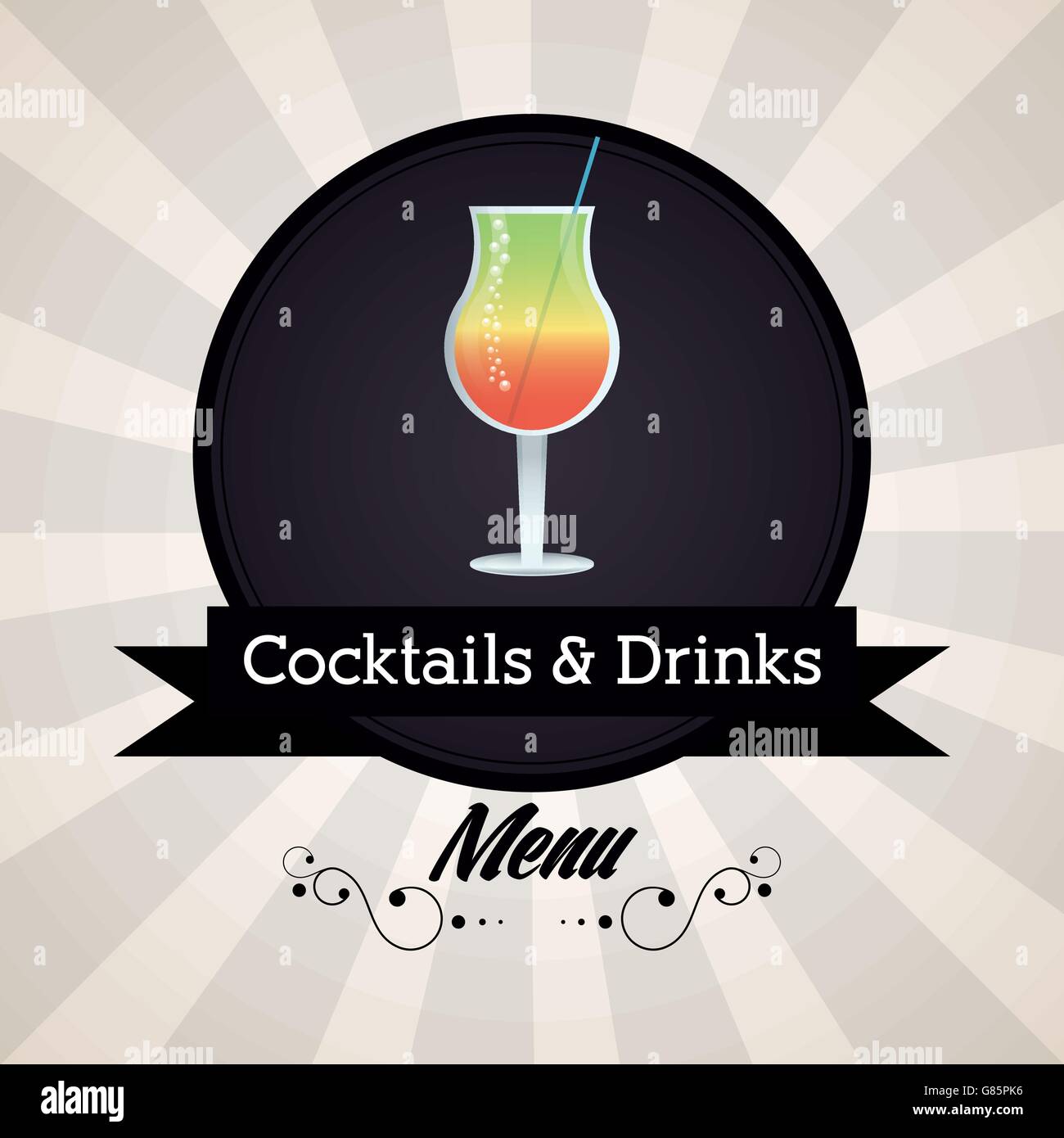 Cocktail glass icon. Drink and beverage design. Vector graphic Stock ...