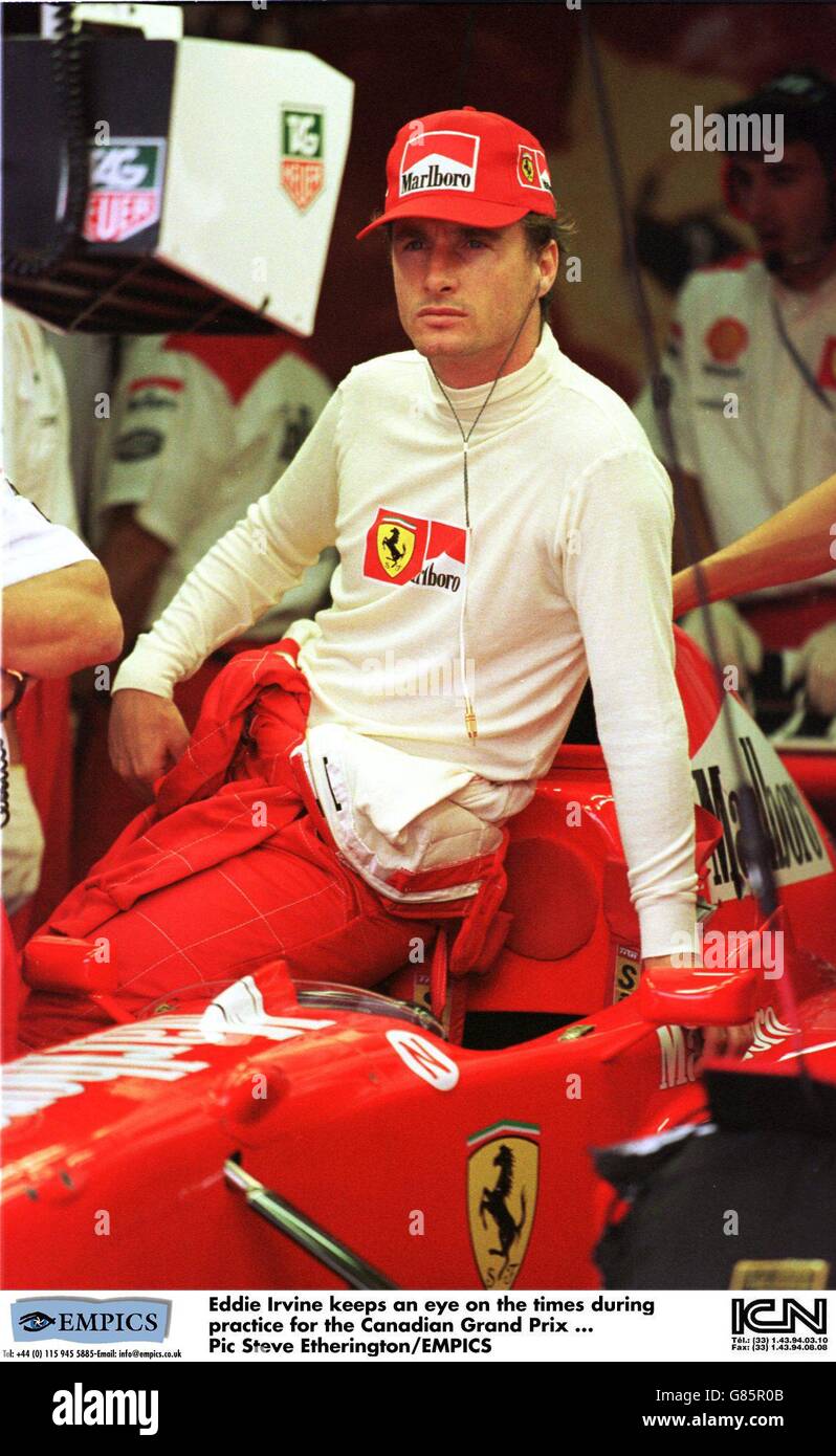 Eddie irvine during practice hi-res stock photography and images - Alamy