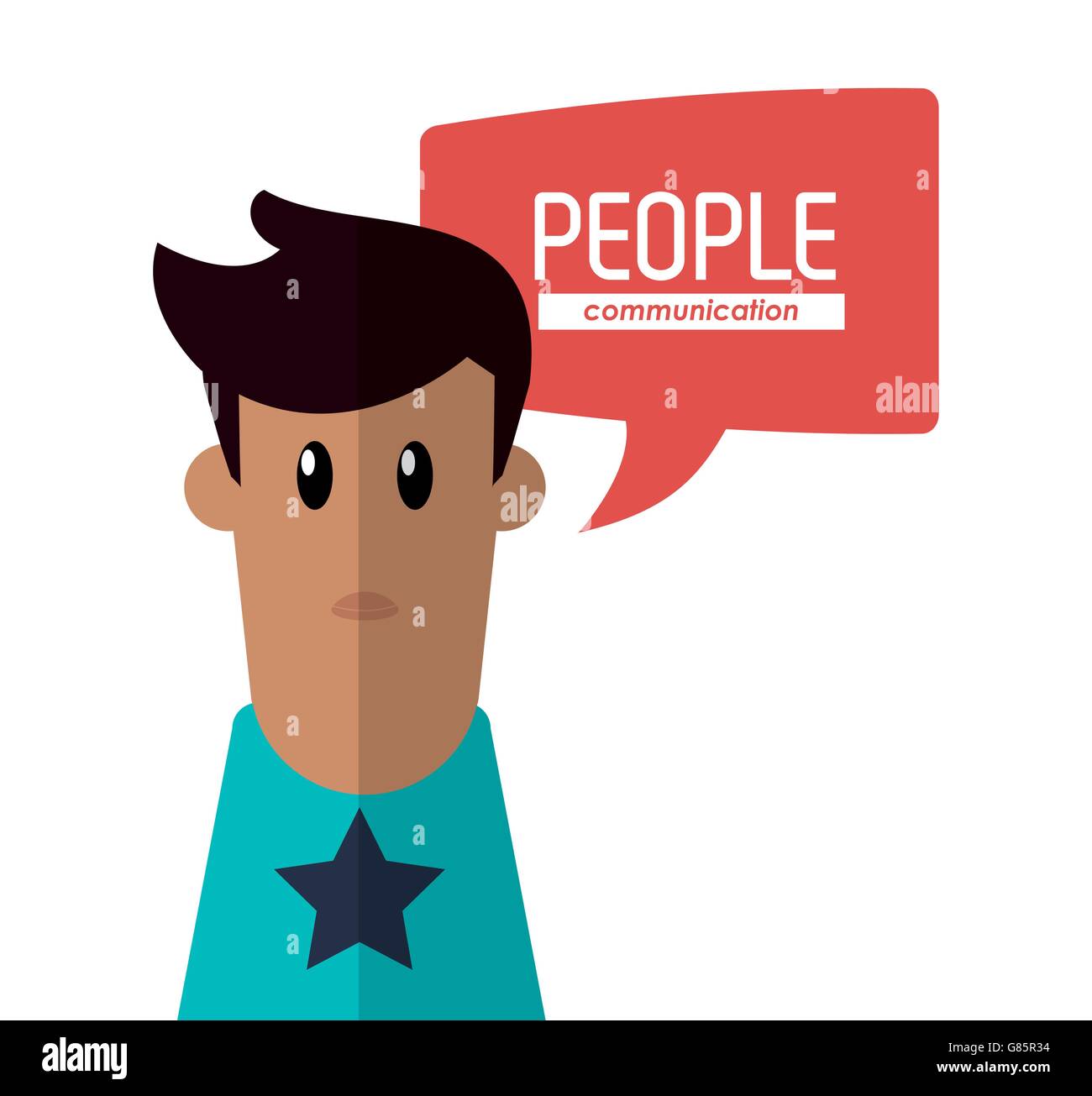 man and bubble icon. People design. Vector graphic Stock Vector Image ...