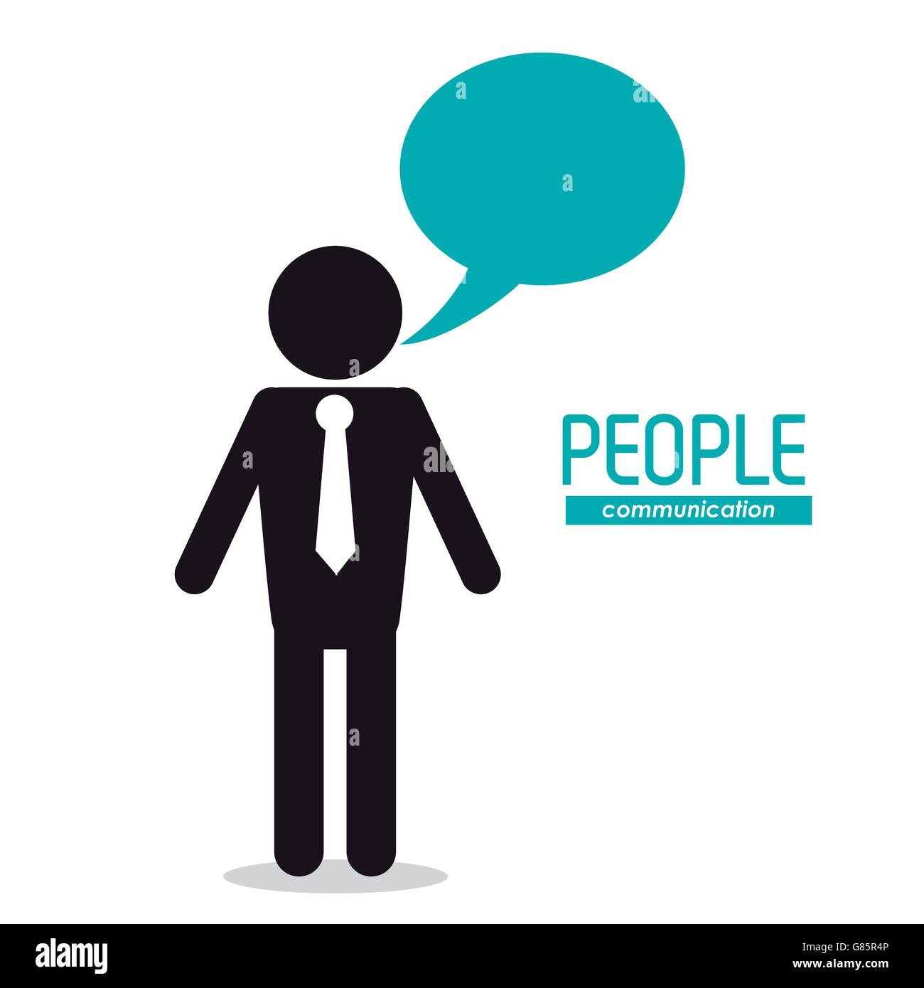 man and bubble icon. People design. Vector graphic Stock Vector Image ...