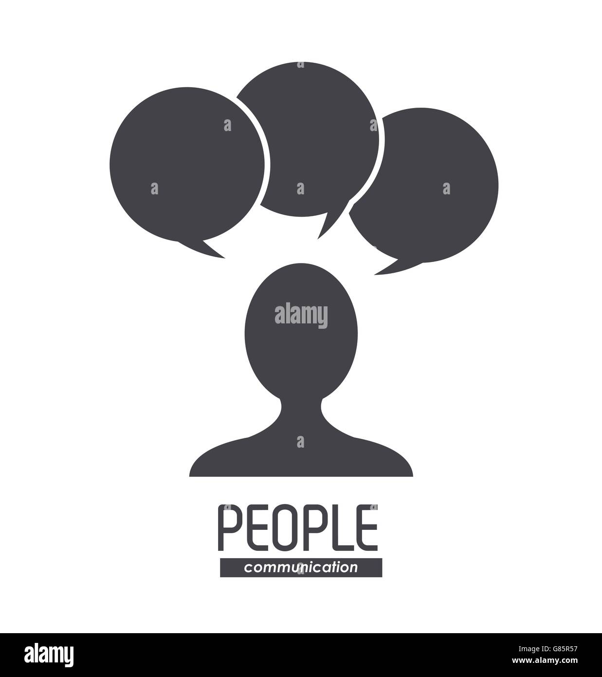 person and bubble icon. People design. Vector graphic Stock Vector ...