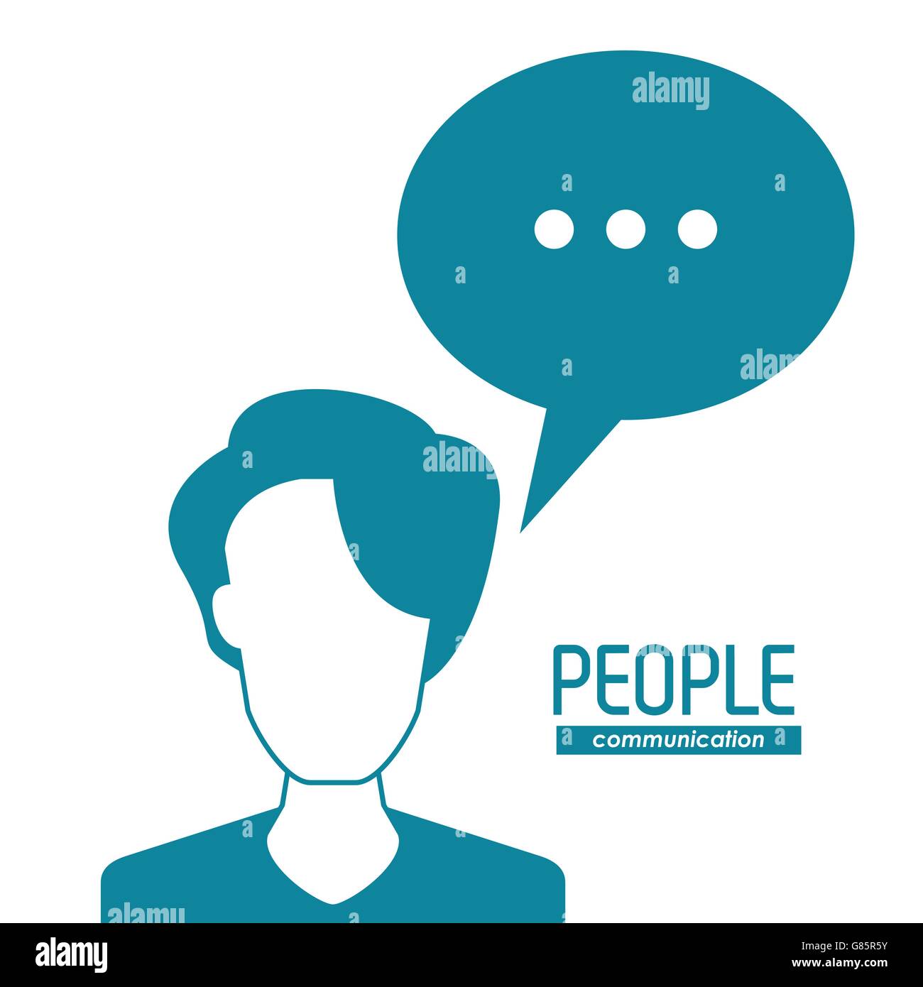 man and bubble icon. People design. Vector graphic Stock Vector Image ...