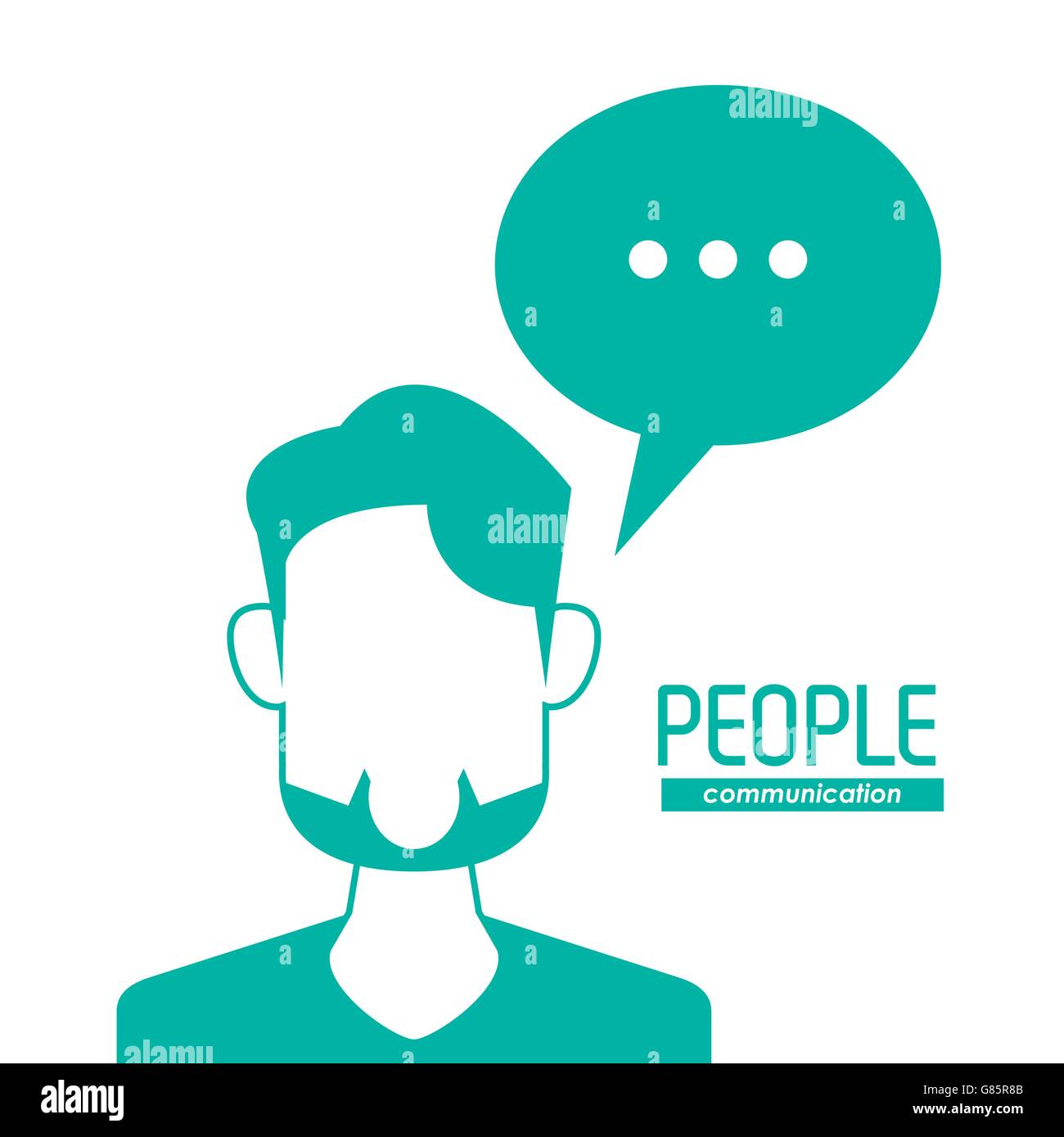 man and bubble icon. People design. Vector graphic Stock Vector Image ...