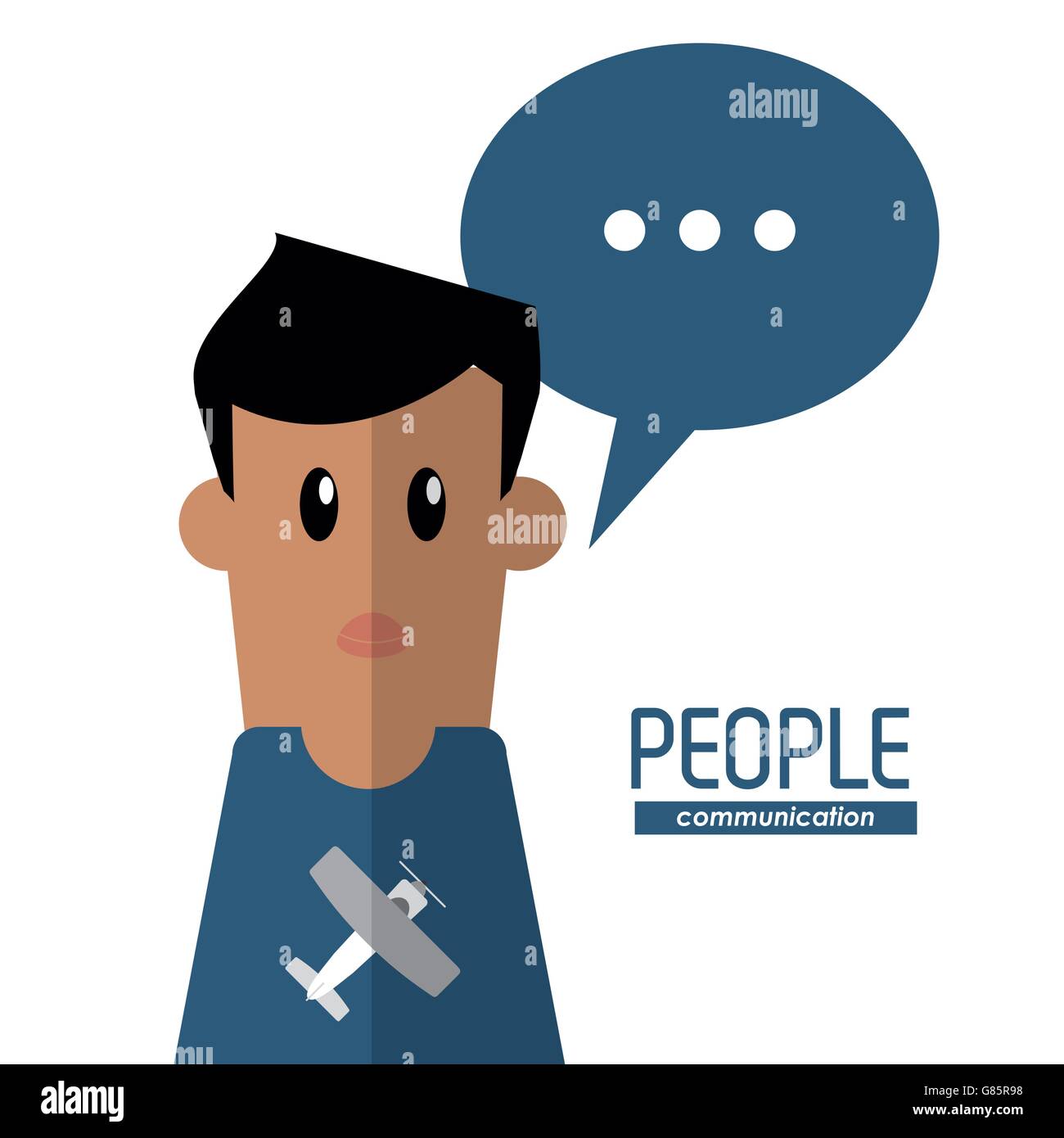 man and bubble icon. People design. Vector graphic Stock Vector Image ...