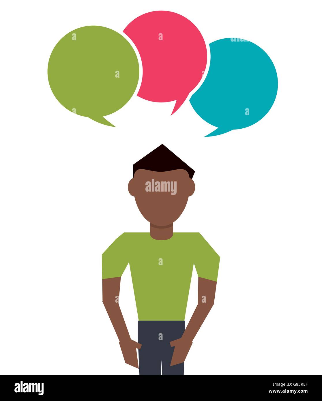 man and bubble icon. People design. Vector graphic Stock Vector Image ...