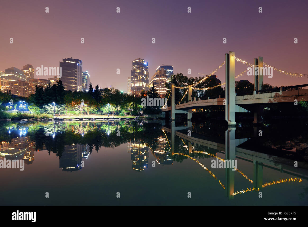 Calgary princes island night hi-res stock photography and images - Alamy