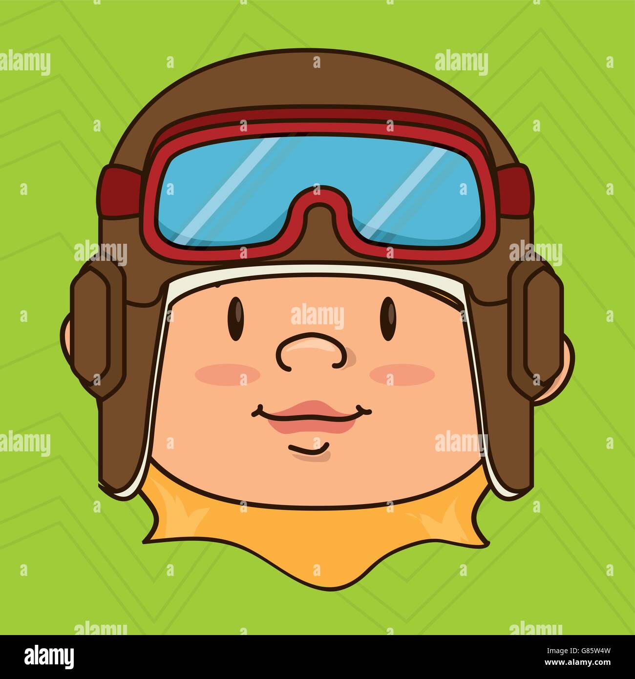 child with pilot cap design Stock Vector Image & Art - Alamy