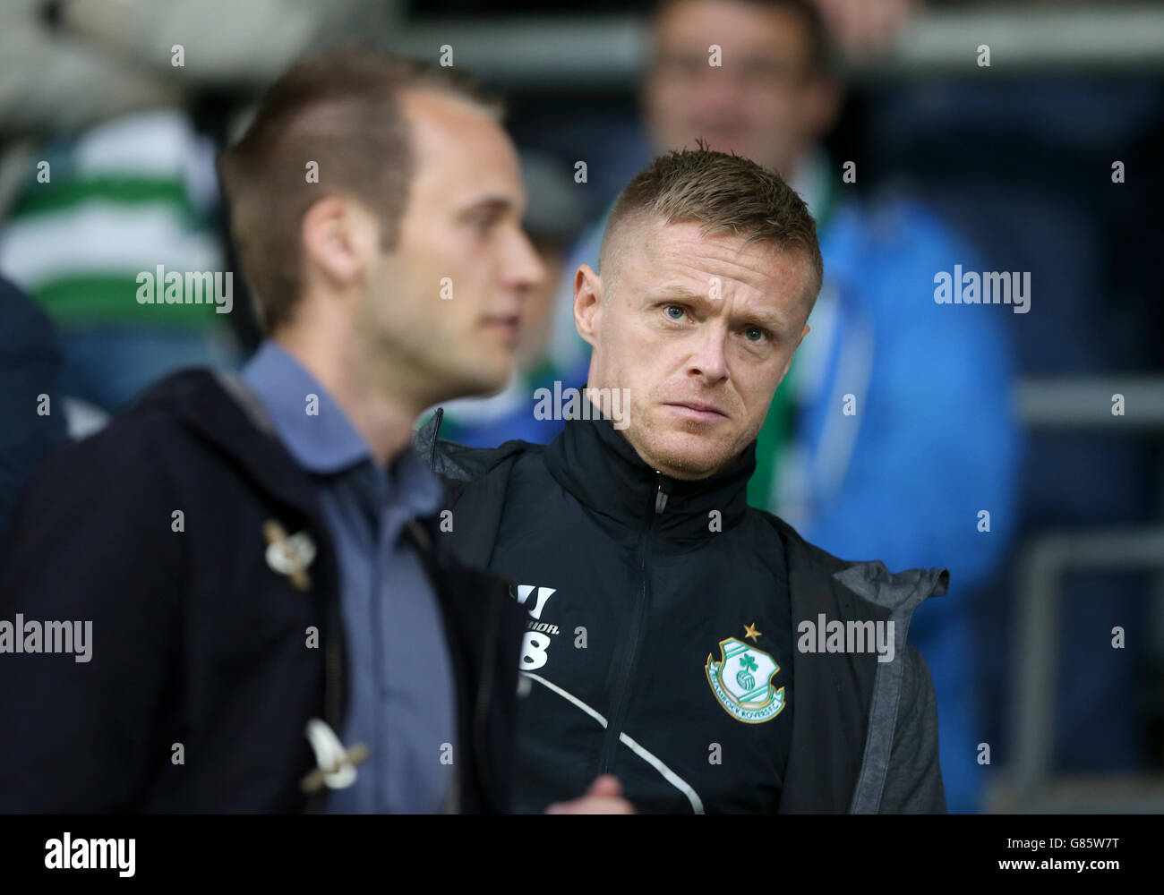 Damien Duff in the stands during the UEFA Europa League Second Round ...