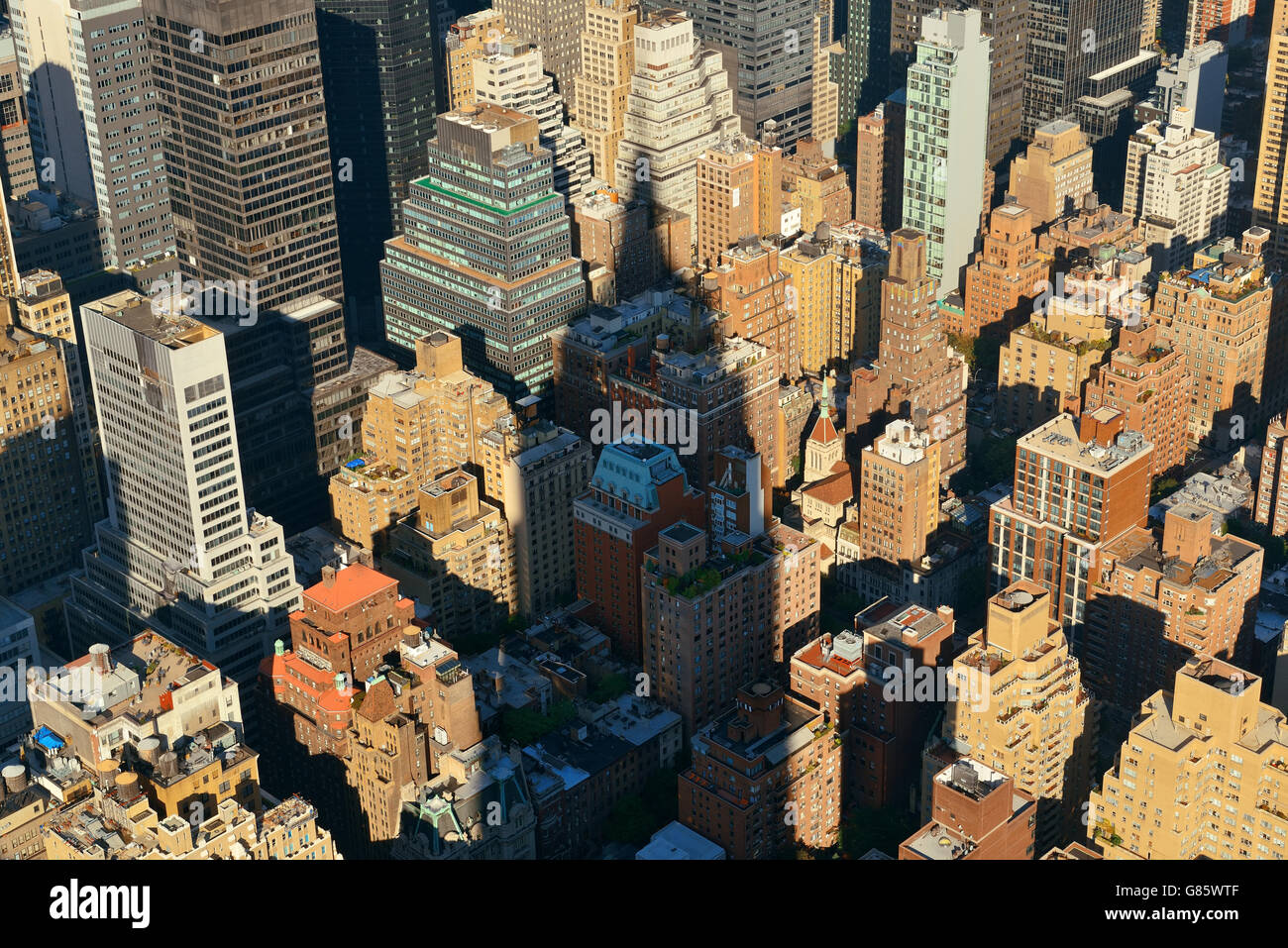 New York City - SEP 11: Empire State Building shadow over urban ...