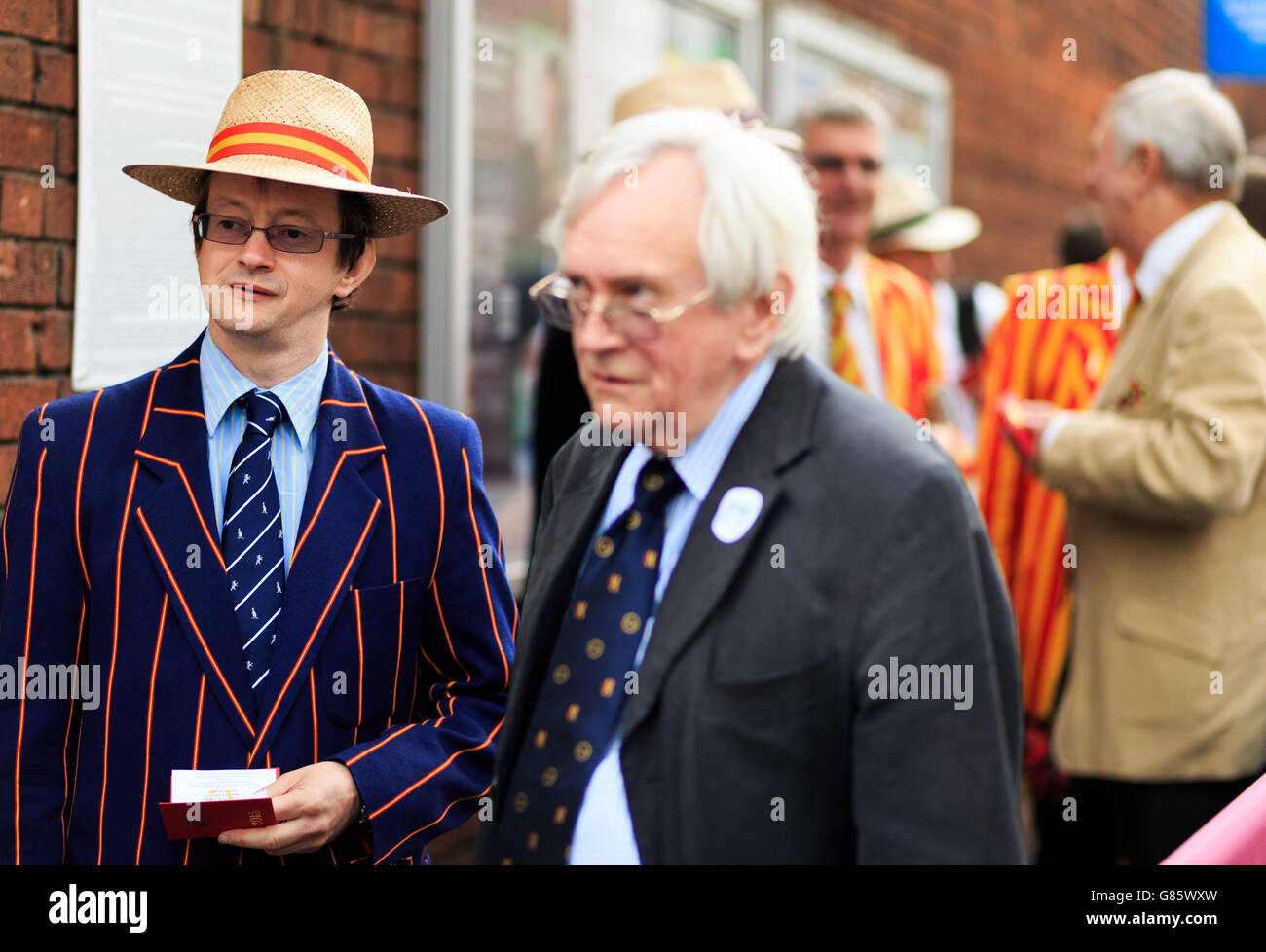 MCC Members queue up outside of Lord's as they wait for the gates to ...