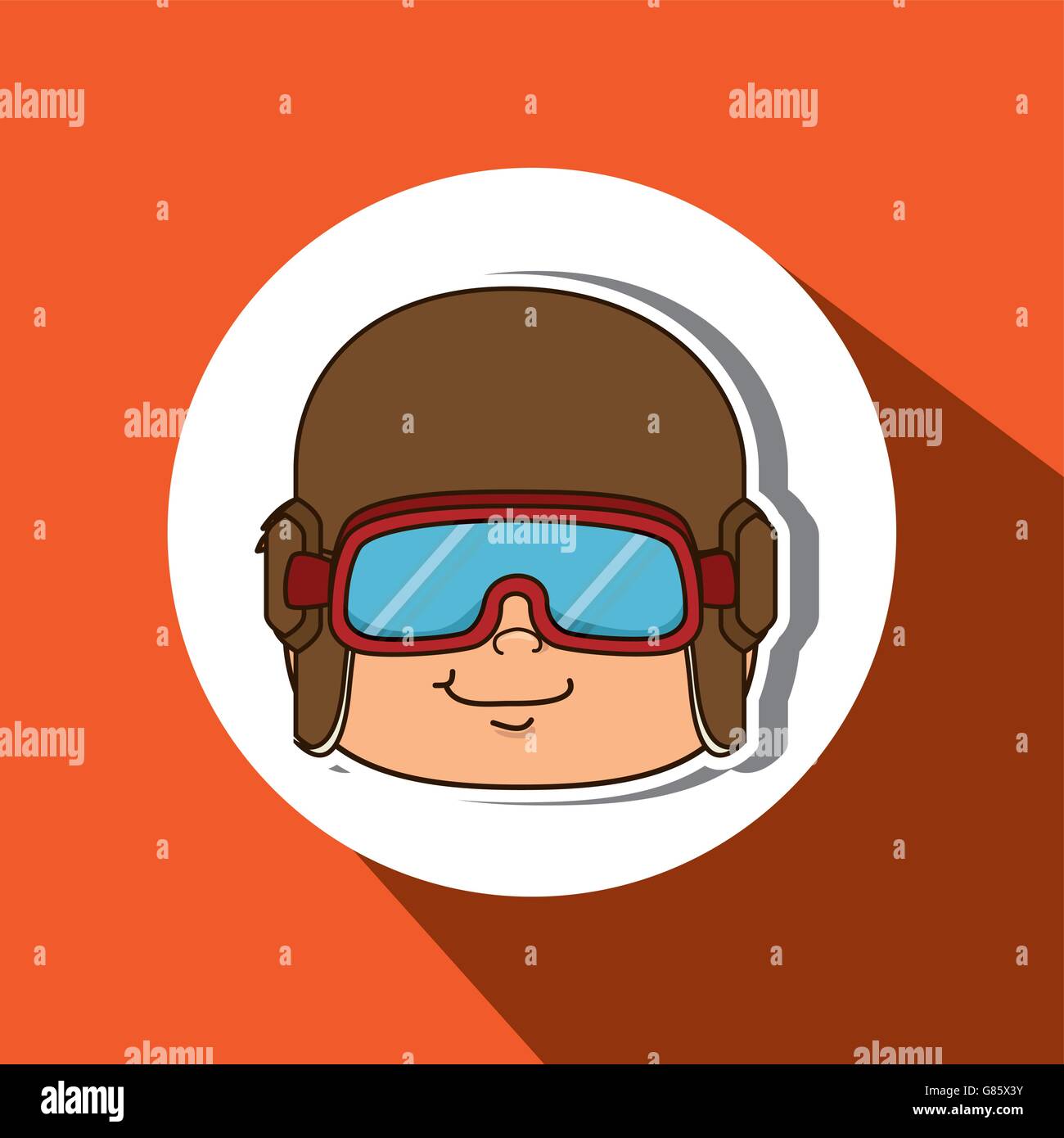 child with pilot cap design Stock Vector Image & Art - Alamy