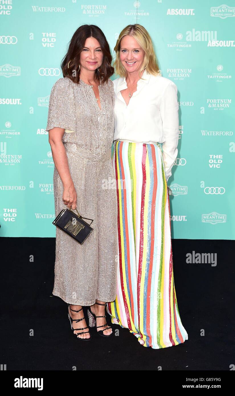 Natalie Massenet (left) and Kate Reardon attending the Old Vic Summer ...