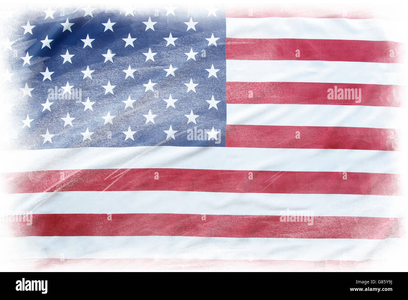 American flag on plain background Stock Photo - Alamy