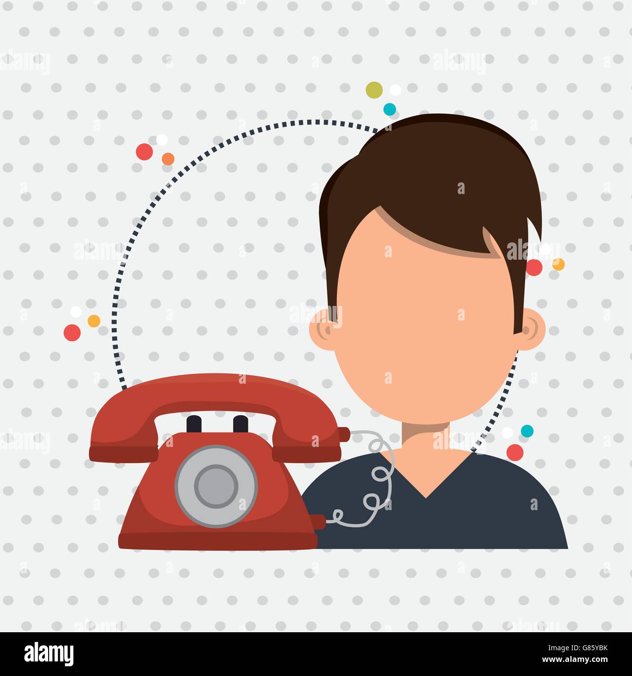 telephone user design Stock Vector Image & Art - Alamy