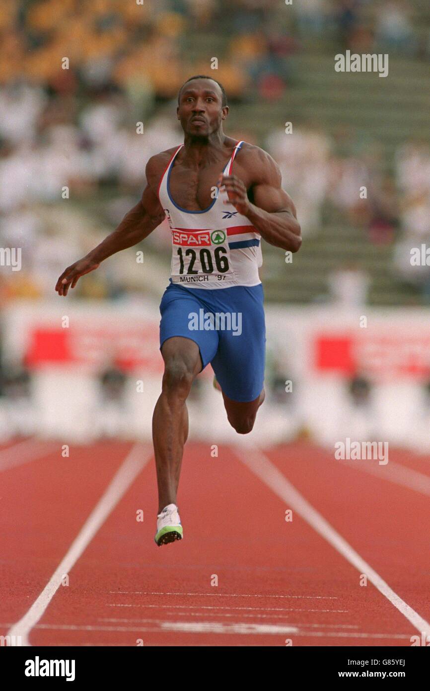 Athletics spar europacup final olympic stadium munich hi-res stock ...
