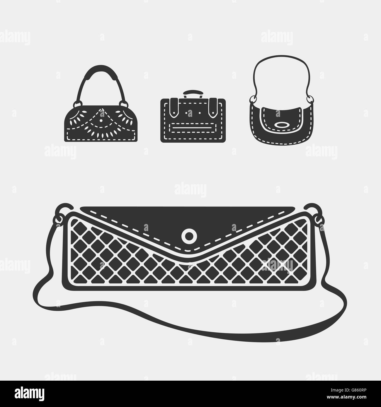 Vector Set female bags Stock Vector Image & Art - Alamy
