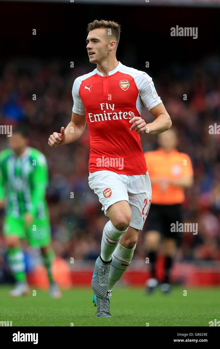 Arsenal's Calum Chambers during the Emirates Cup match at The Emirates ...