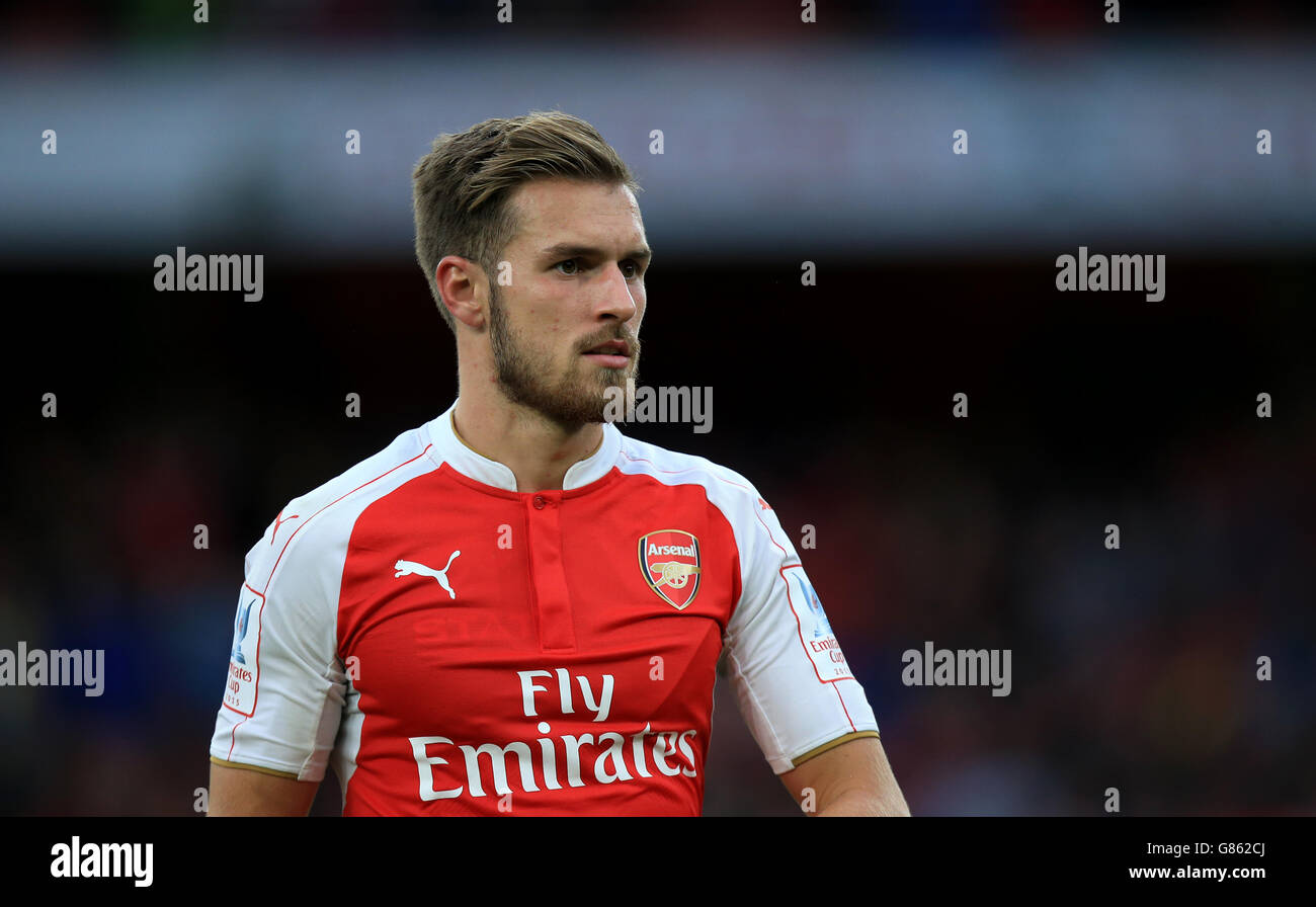 Arsenals aaron ramsey emirates cup match emirates stadium hi-res stock ...