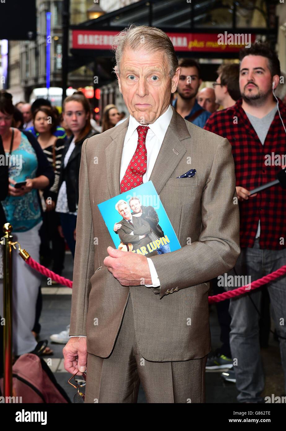 Edward Fox attending the first night of new play Dear Lupin at the ...
