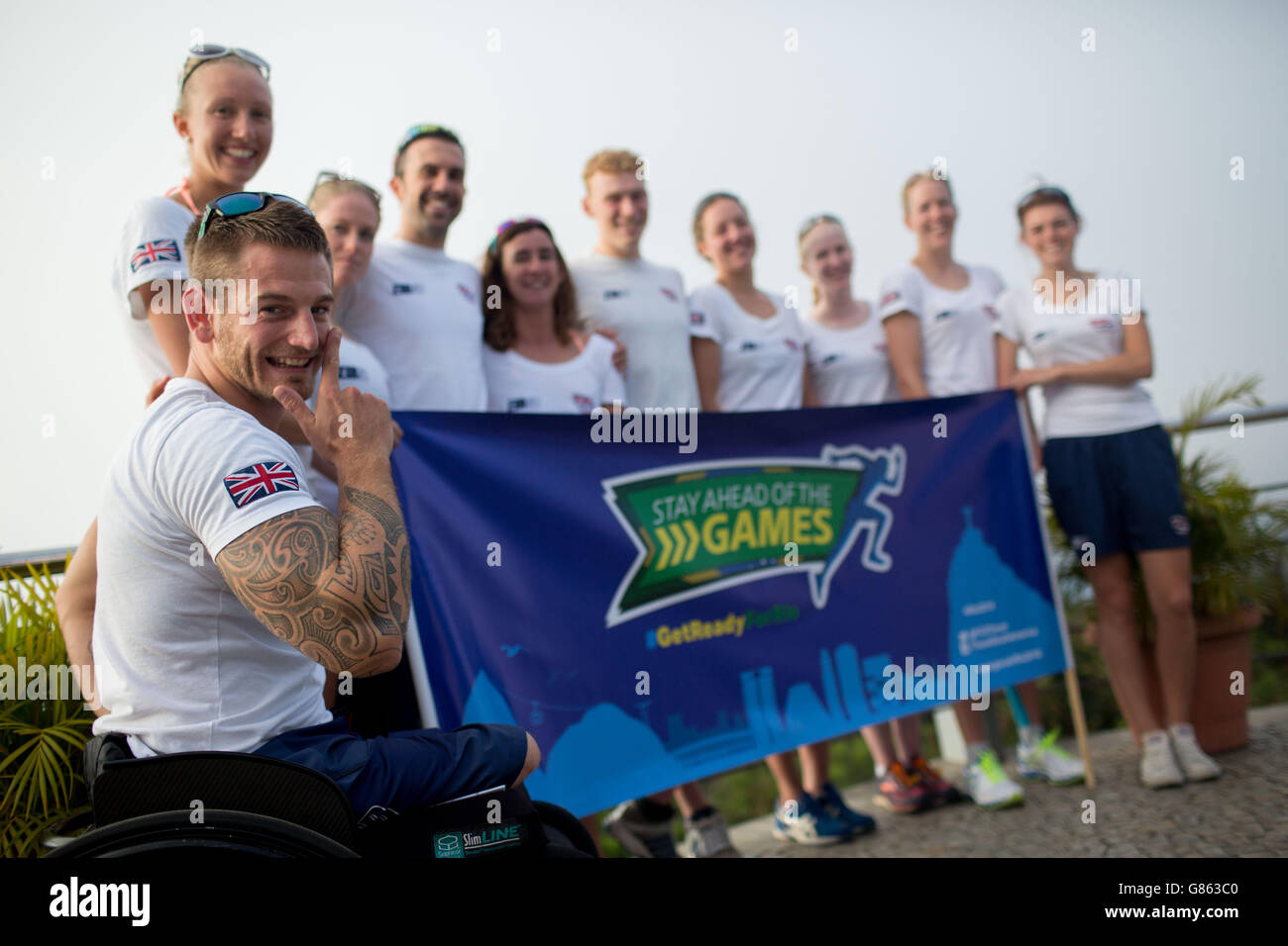 Great Britain's Paratriathlon team (left-right) Joe Townsend, Nicole ...